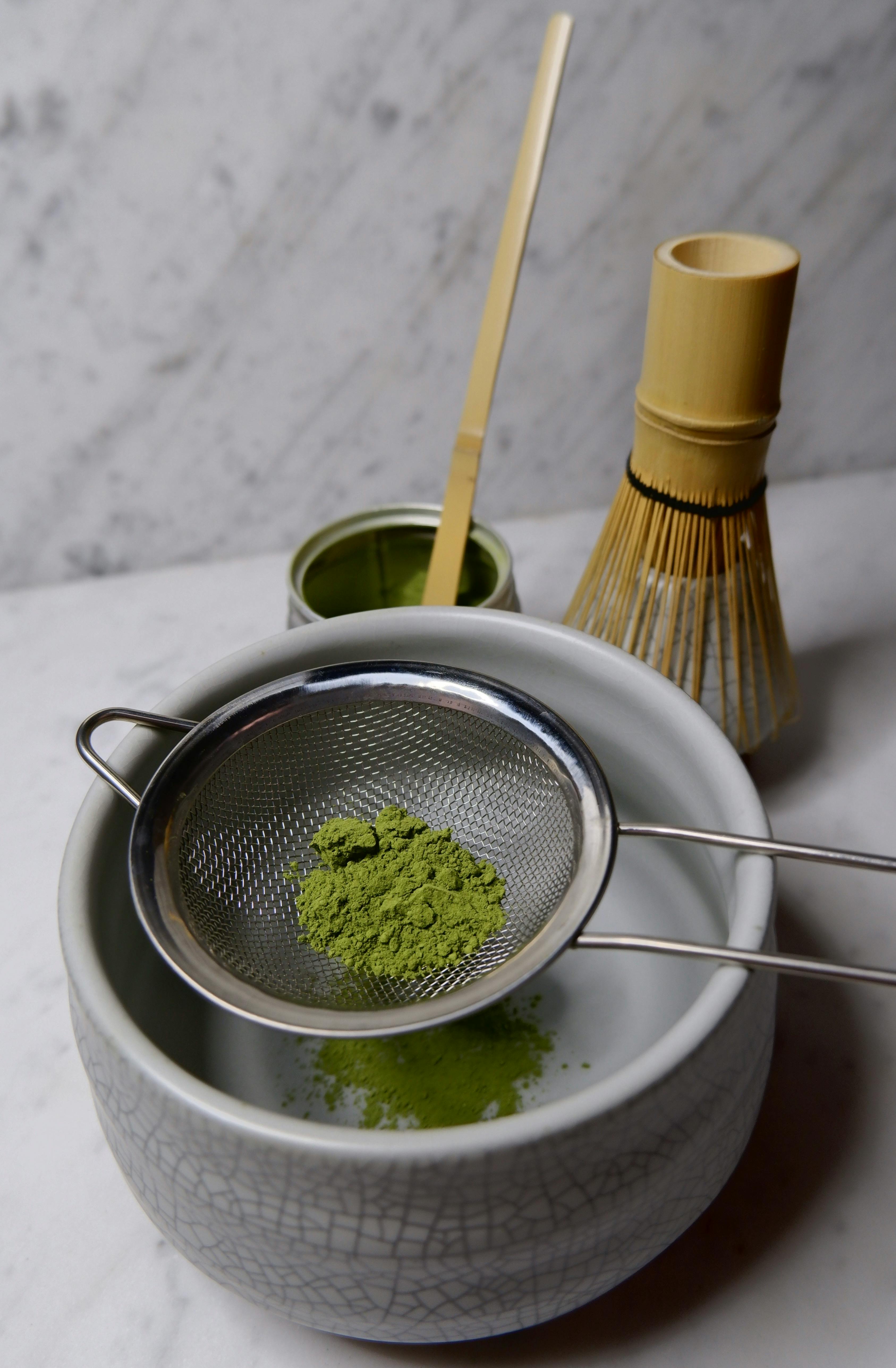 Traditional Matcha Tea Preparation with Utensils · Free Stock Photo
