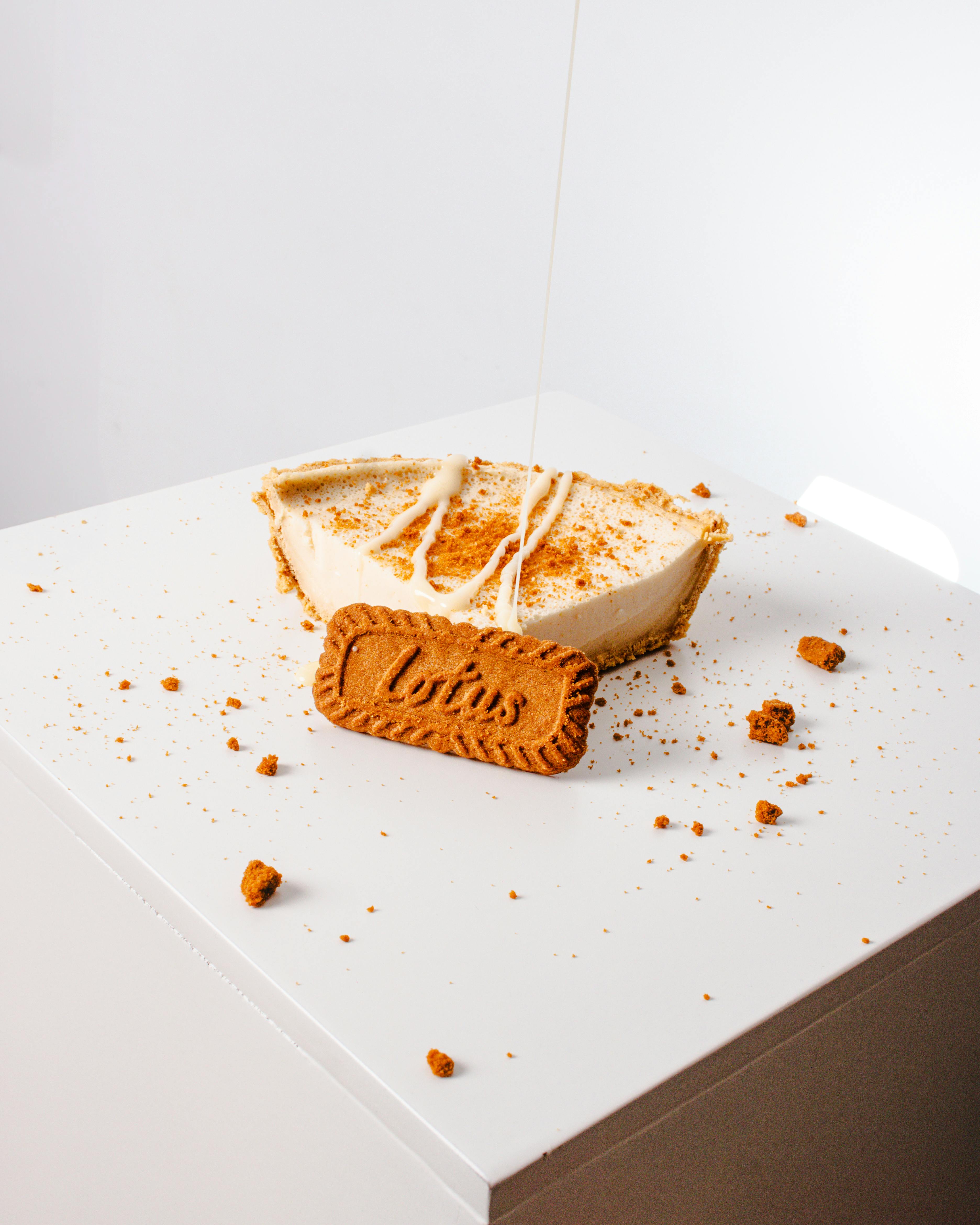 Delicious Biscoff Cheesecake with Drizzle · Free Stock Photo