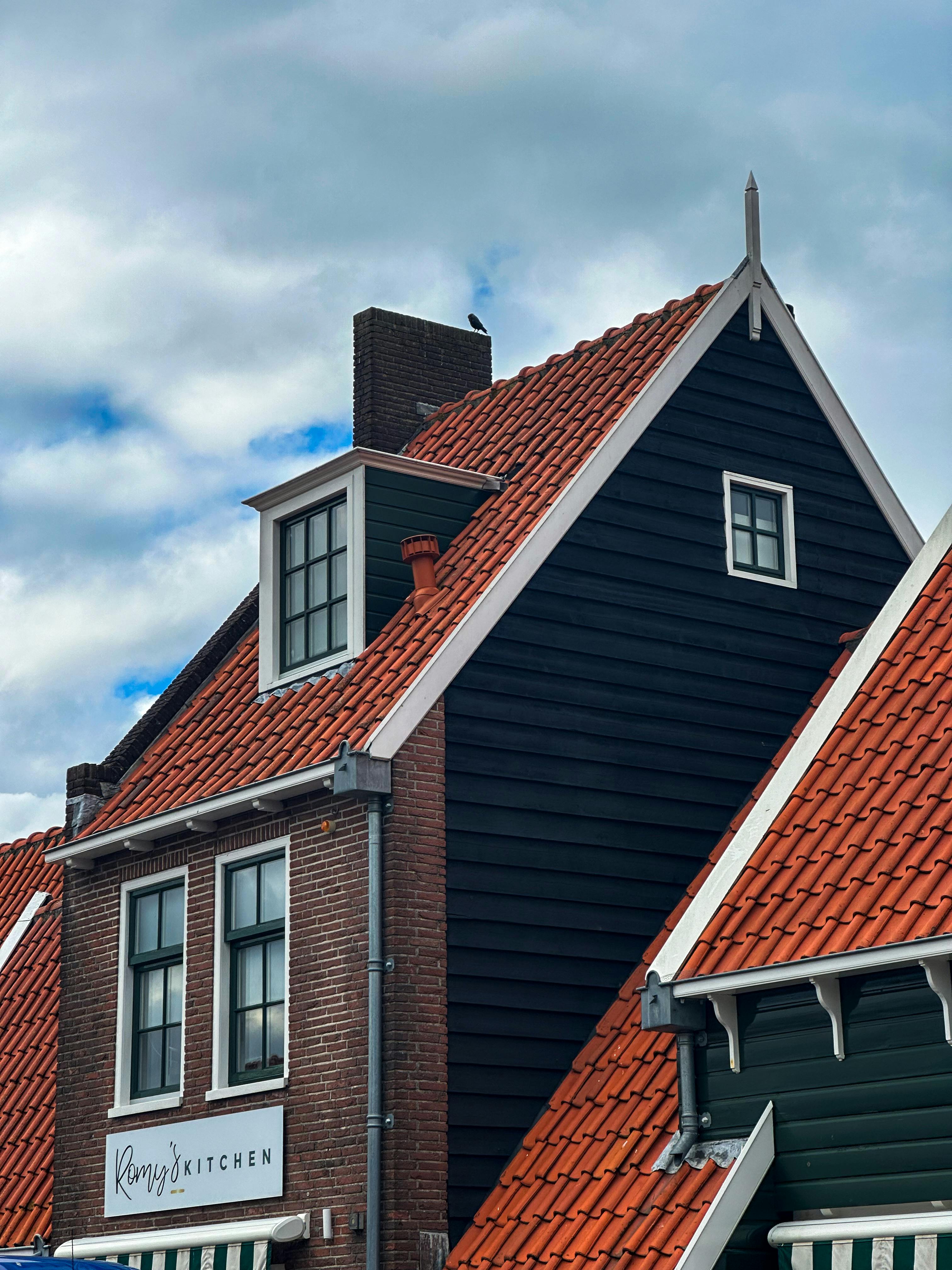 Traditional Dutch Architecture with Red Roof Tiles · Free Stock Photo