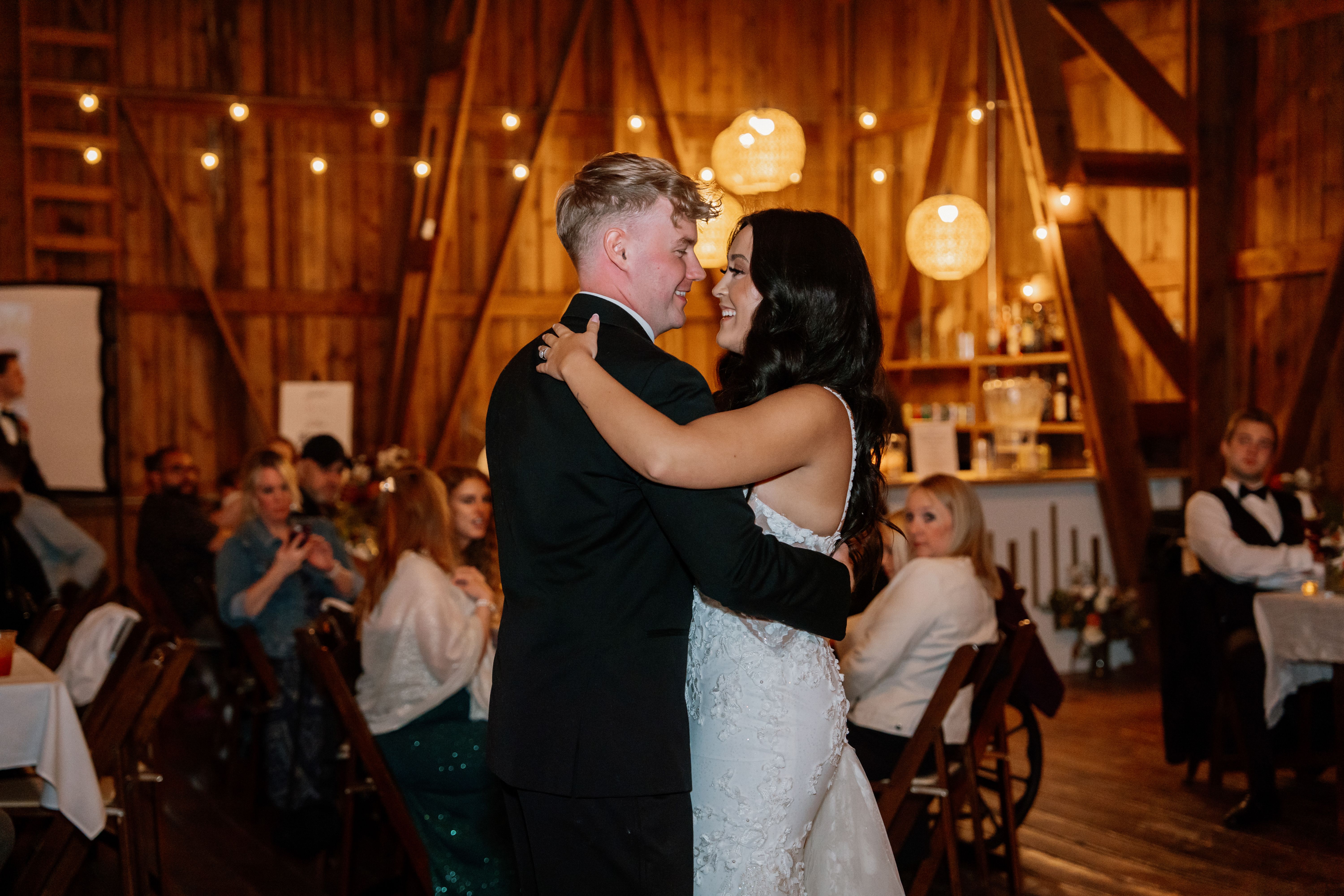 Romantic Wedding Dance in Rustic Barn Venue · Free Stock Photo