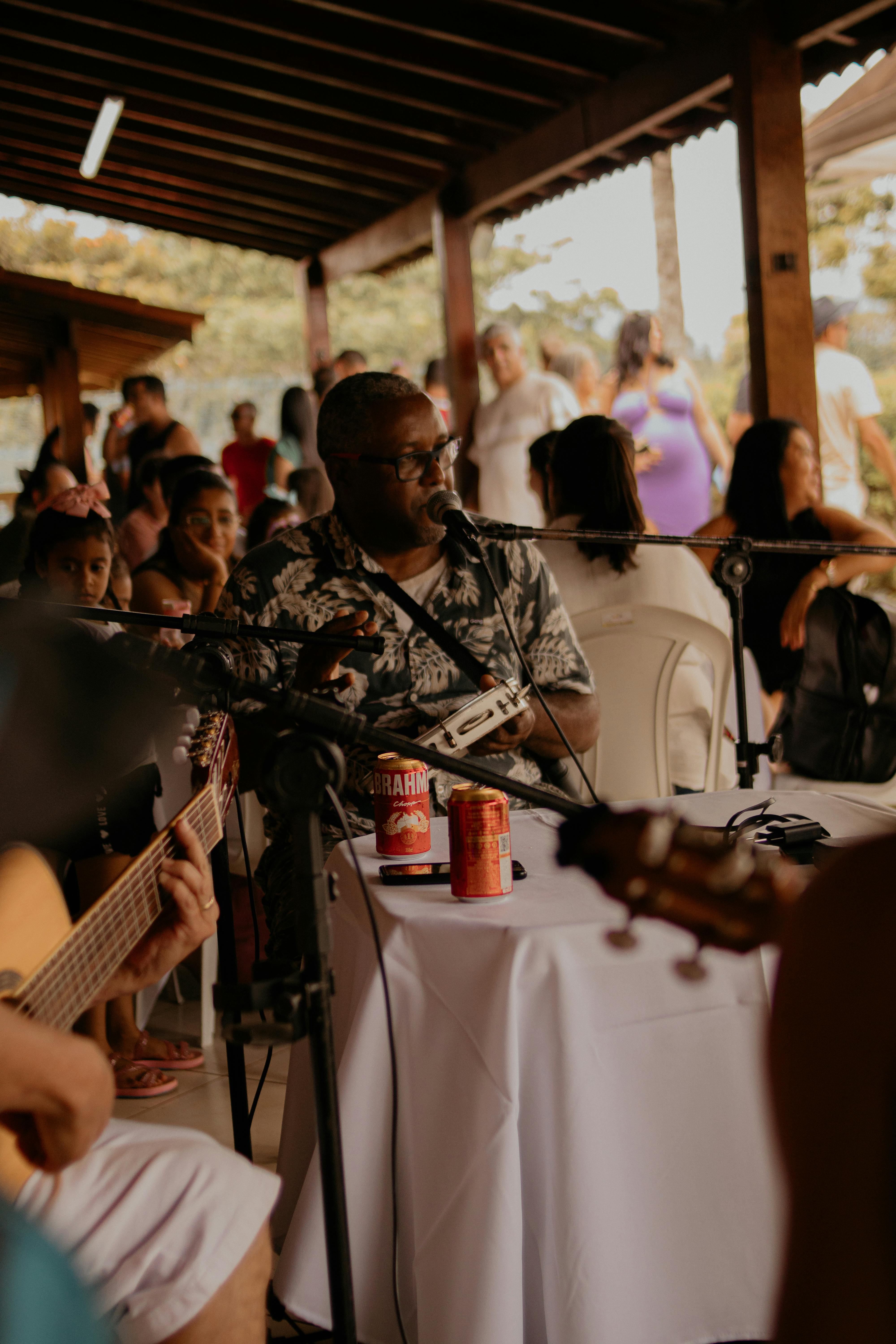Lively Outdoor Music Performance at Social Gathering · Free Stock Photo