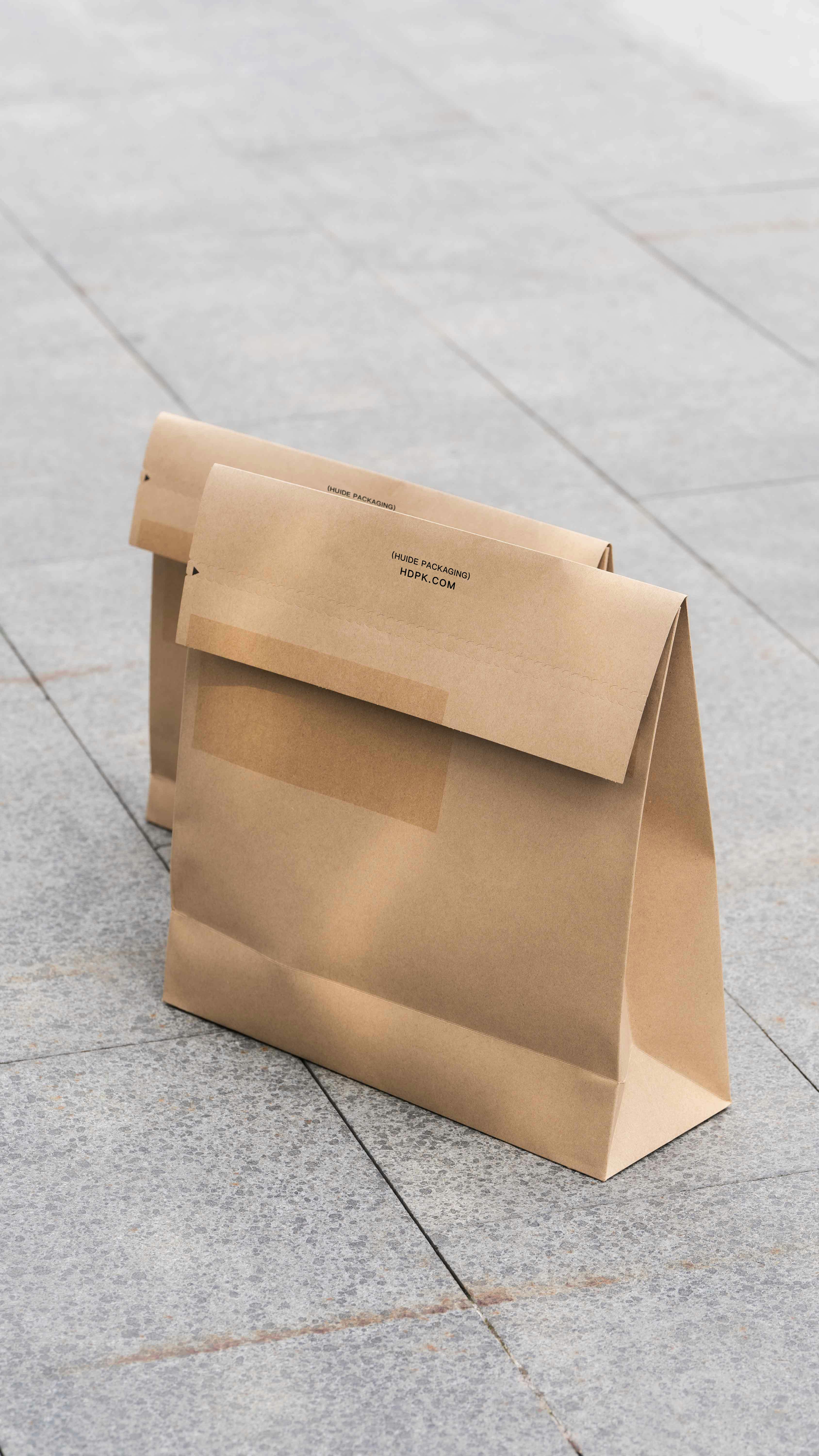 Eco-Friendly Kraft Paper Bags Outdoors · Free Stock Photo