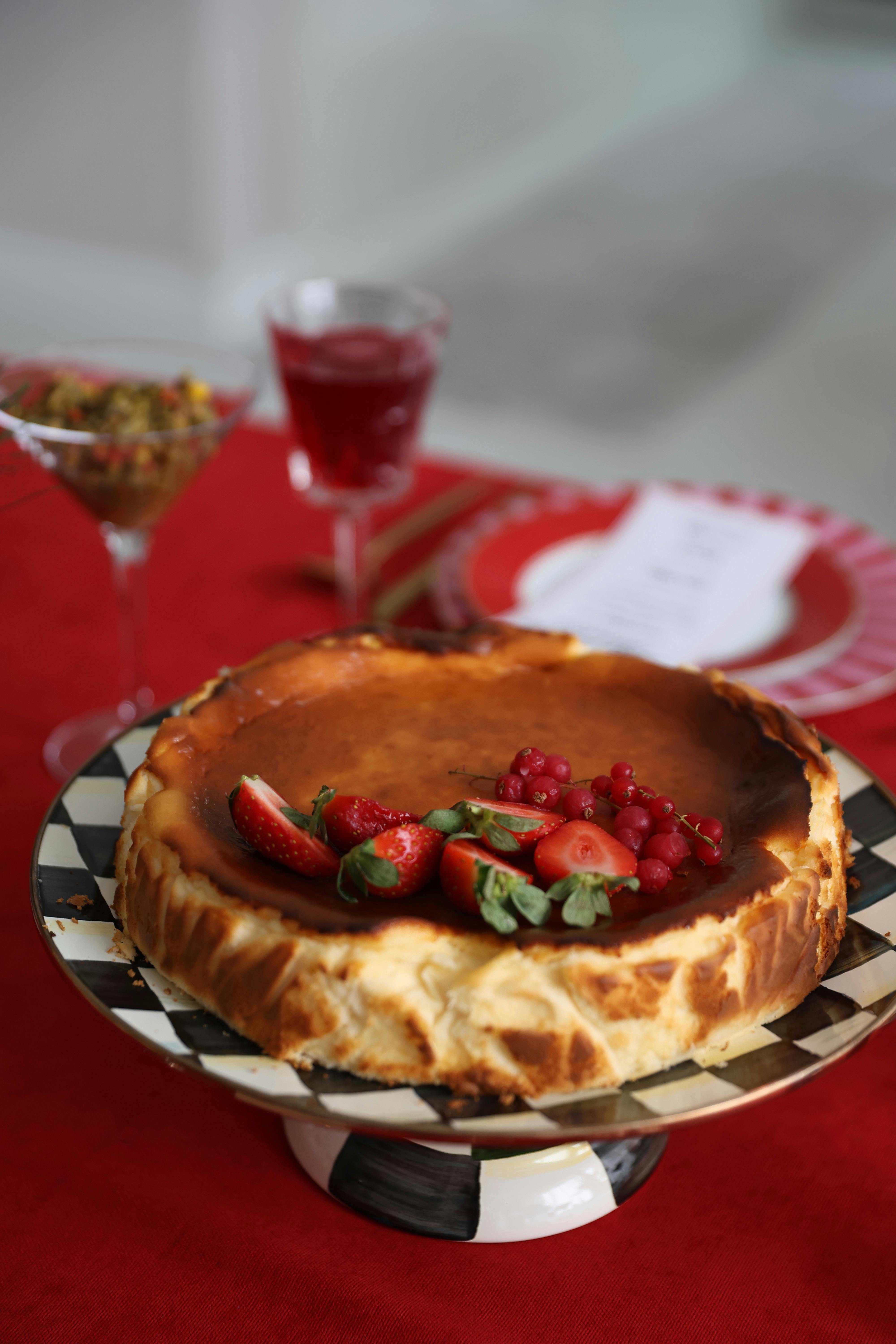 Delicious Cheesecake with Fresh Berries on Table · Free Stock Photo