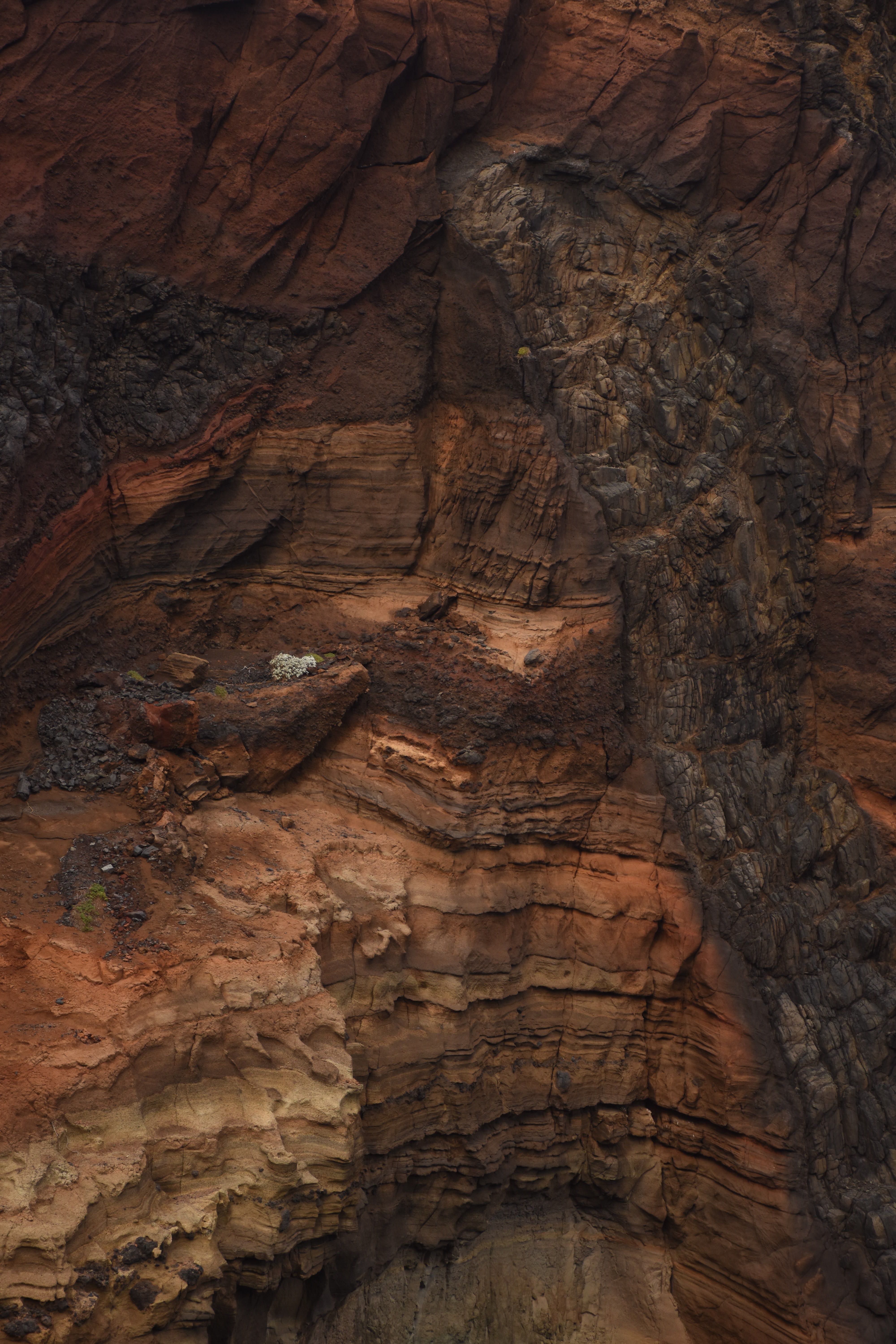 Layered Rock Formation with Rich Earth Tones · Free Stock Photo
