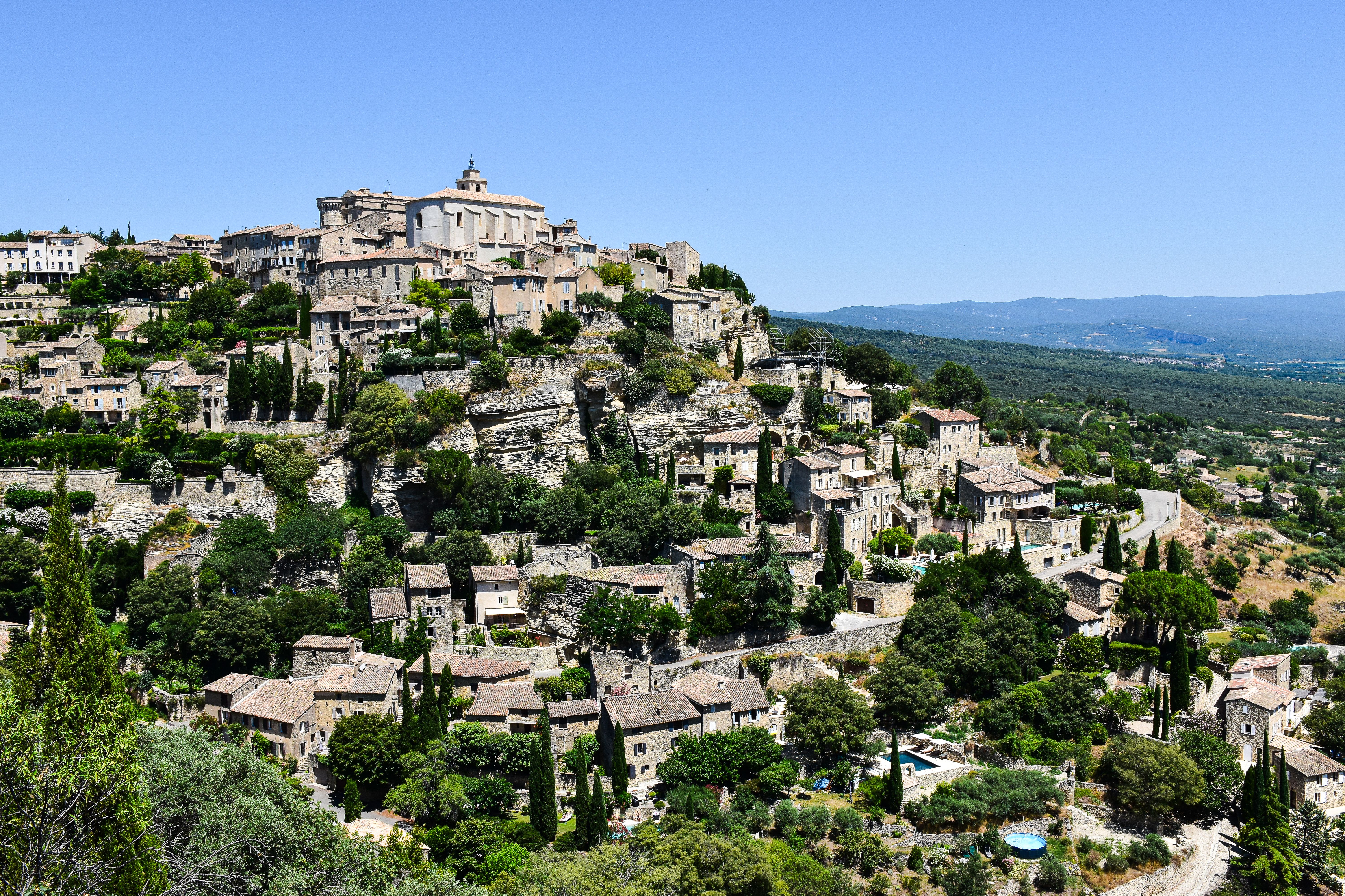 Vue Panoramique De Gordes En Provence, France · Photo gratuite