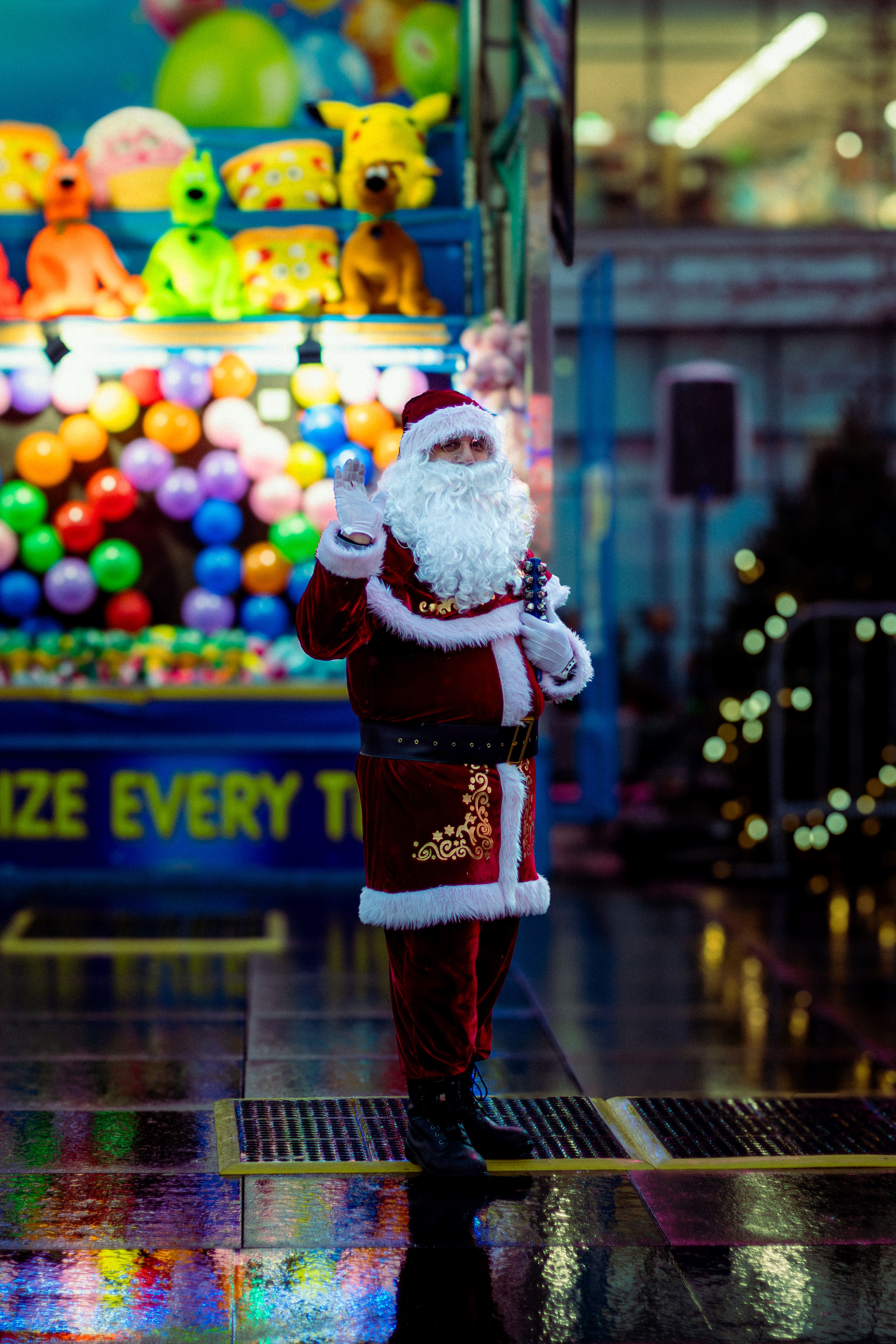Festive Santa Claus at a Colorful Carnival in Toronto · Free Stock Photo