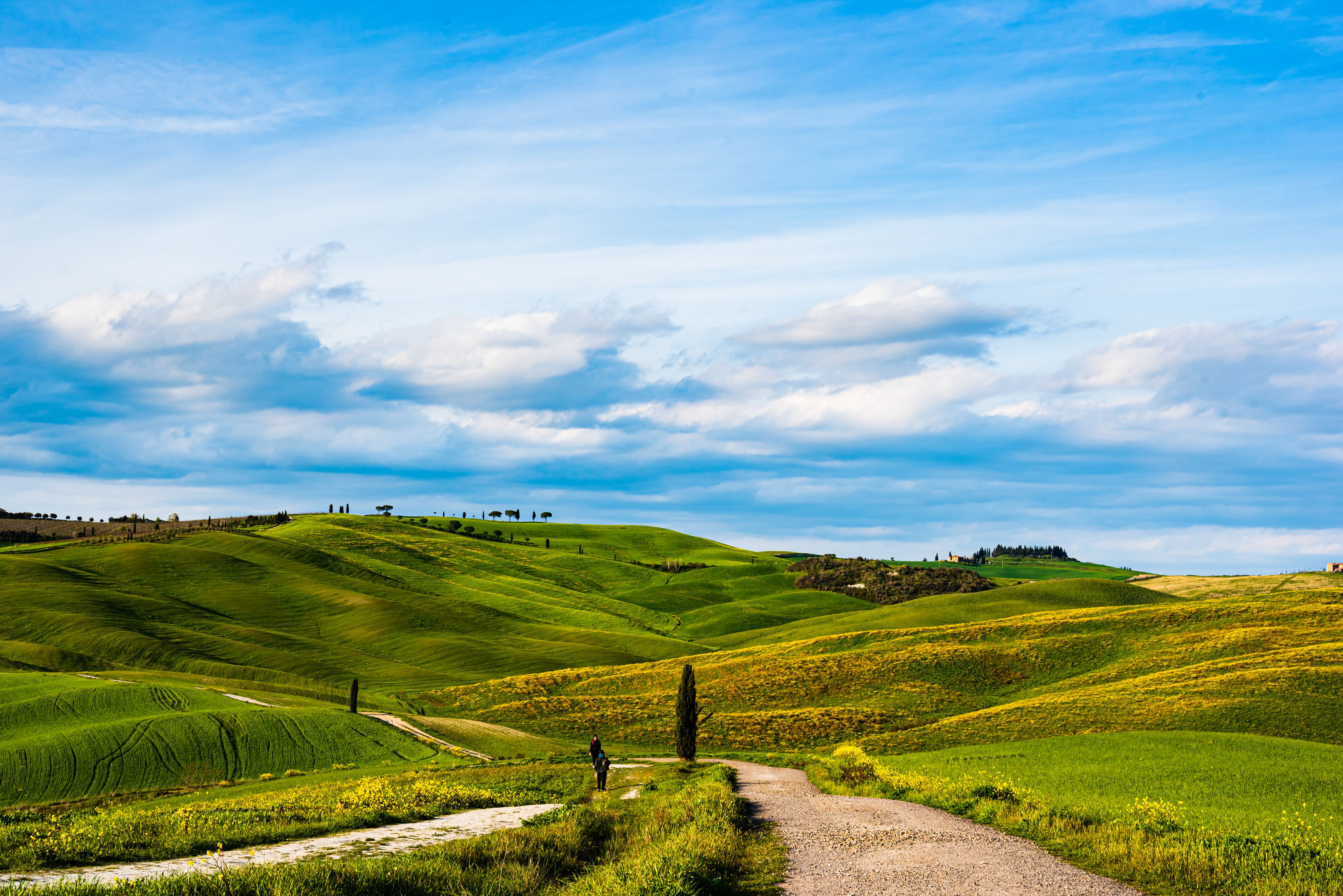 Paesaggio Toscano Panoramico Con Dolci Colline · Immagine gratuita