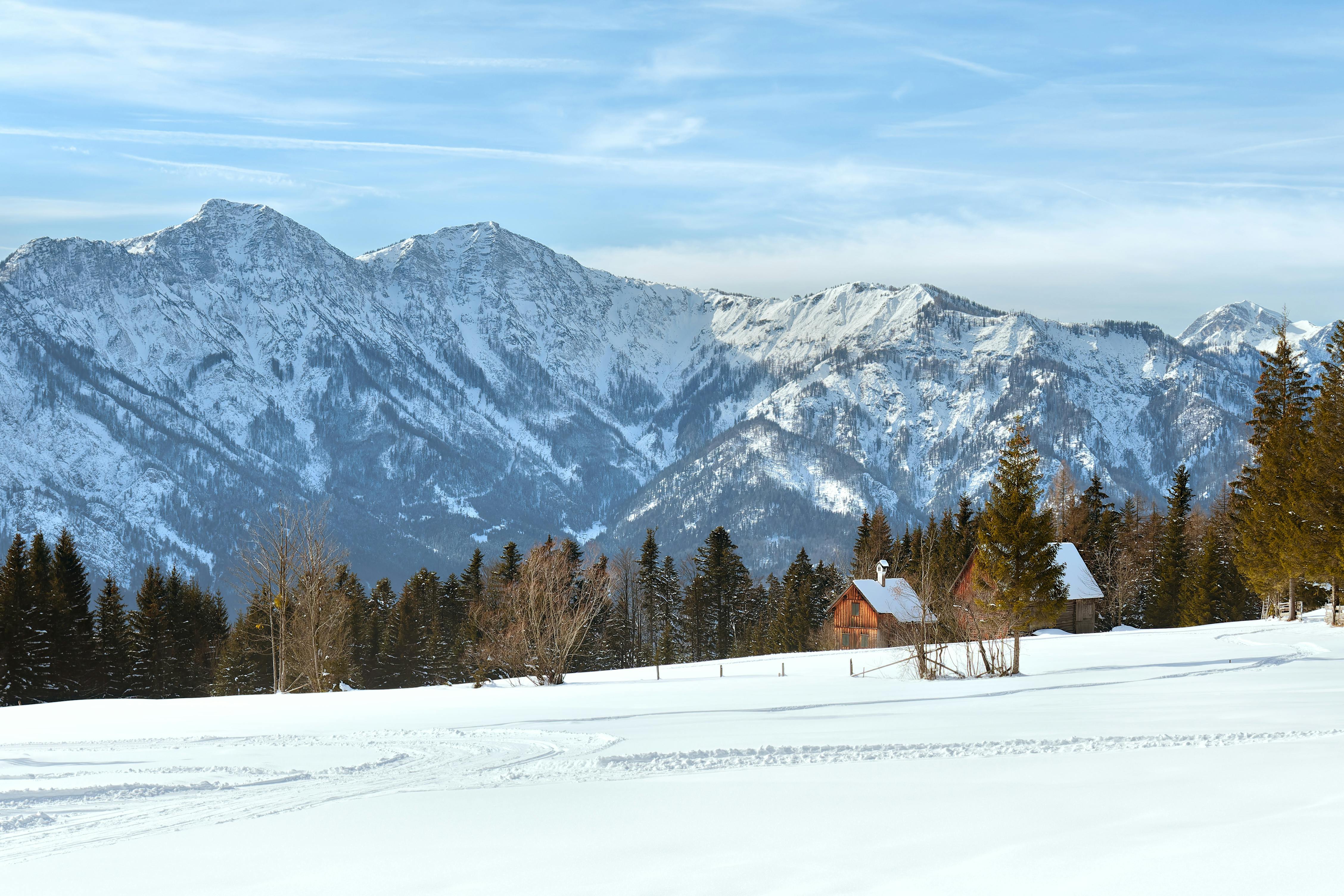 Stunning Alpine Winter Landscape in Austria · Free Stock Photo