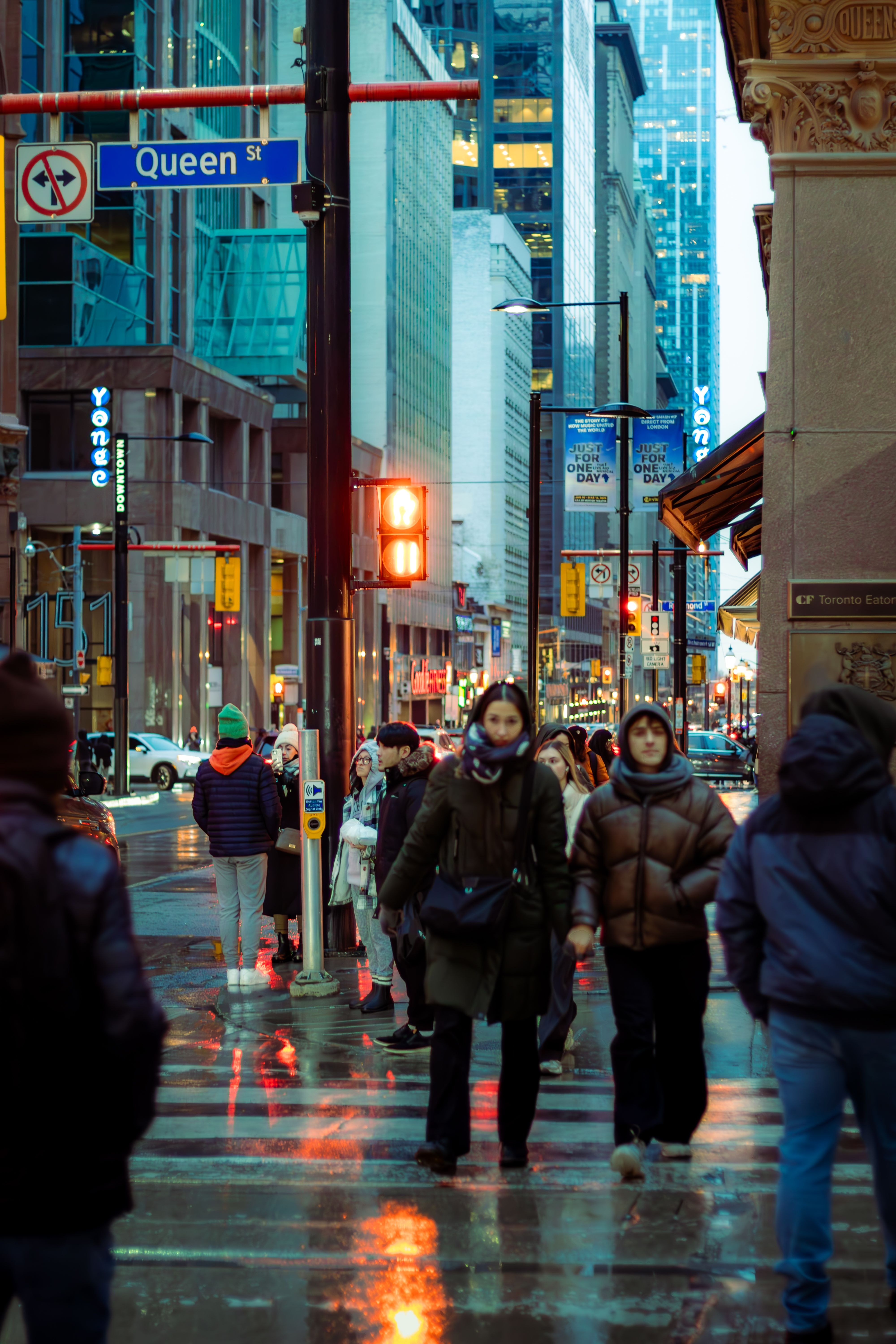 Vibrant Urban Street Scene in Downtown Toronto · Free Stock Photo