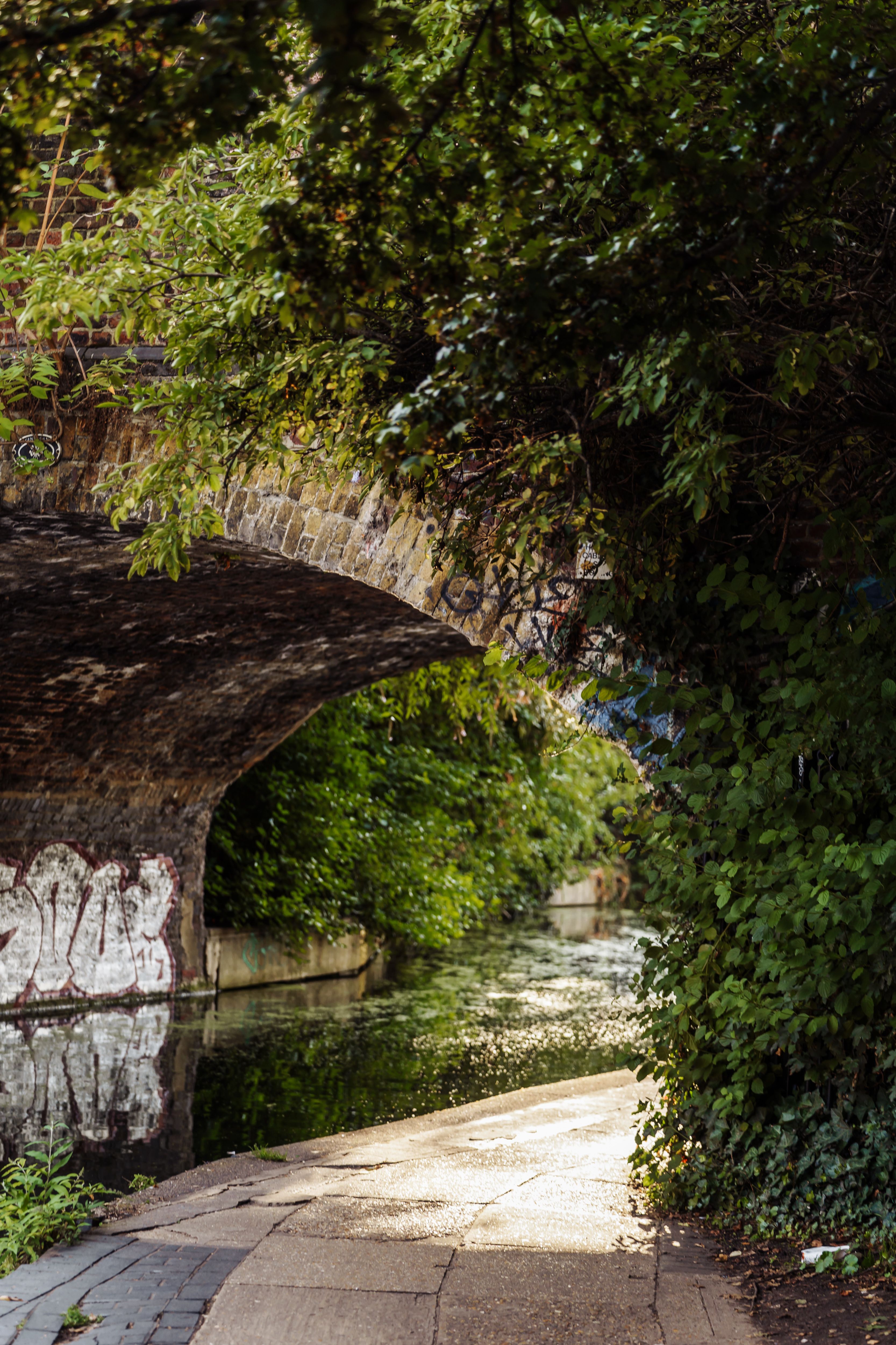 Serene Canal Pathway in Urban London · Free Stock Photo