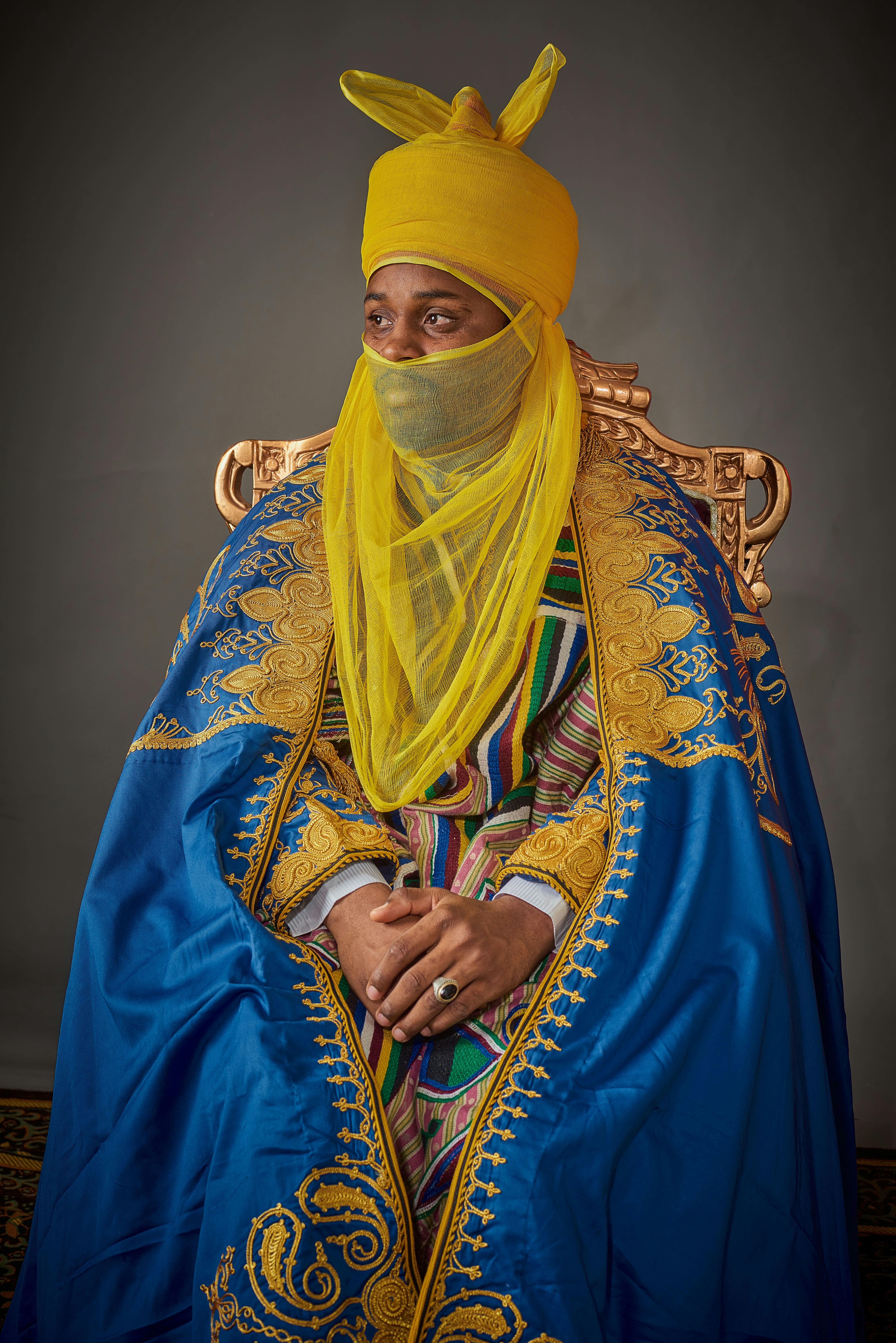 Traditional African Regalia with Vibrant Colors · Free Stock Photo