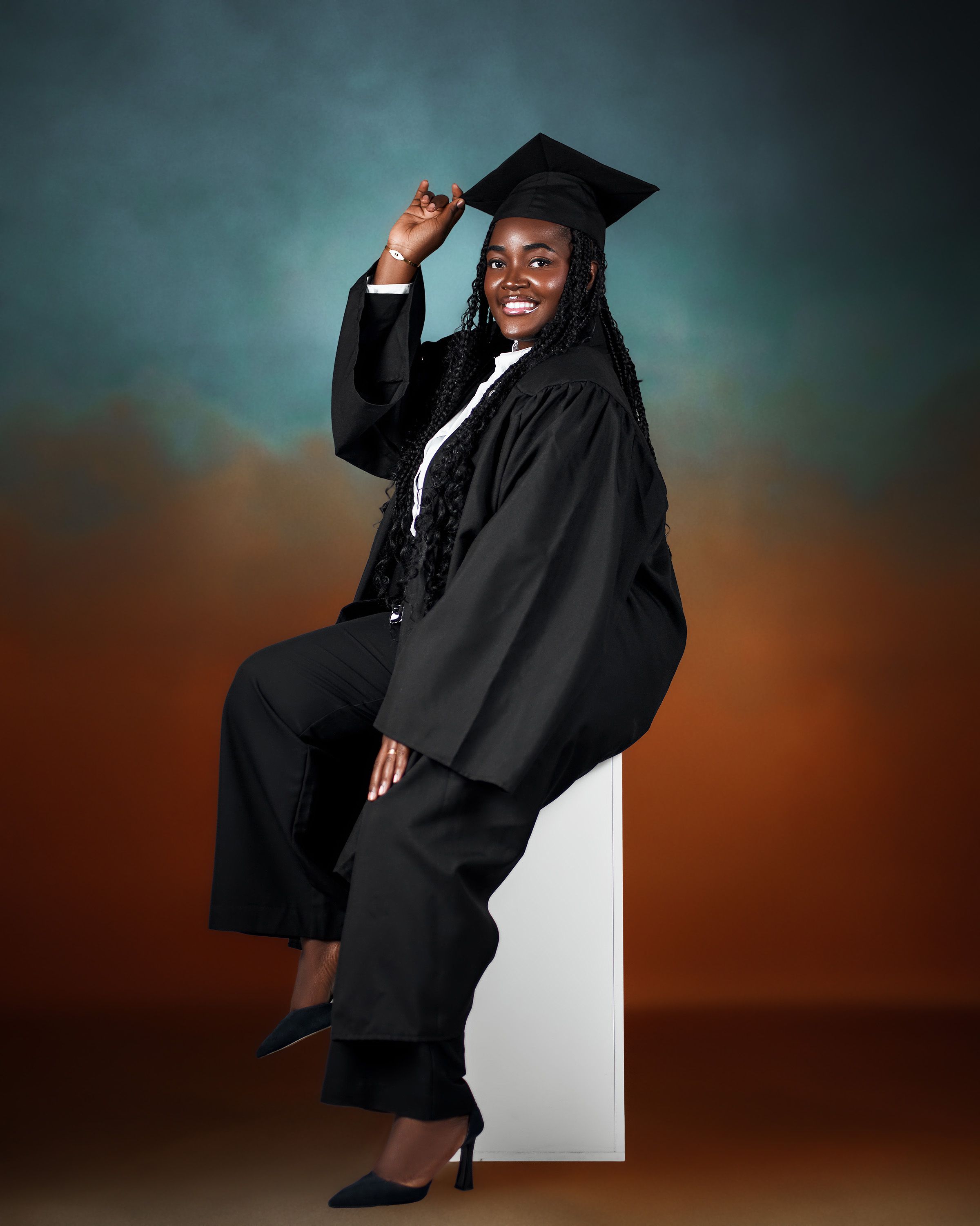 Joyful Graduation Portrait of a Black Female Student · Free Stock Photo