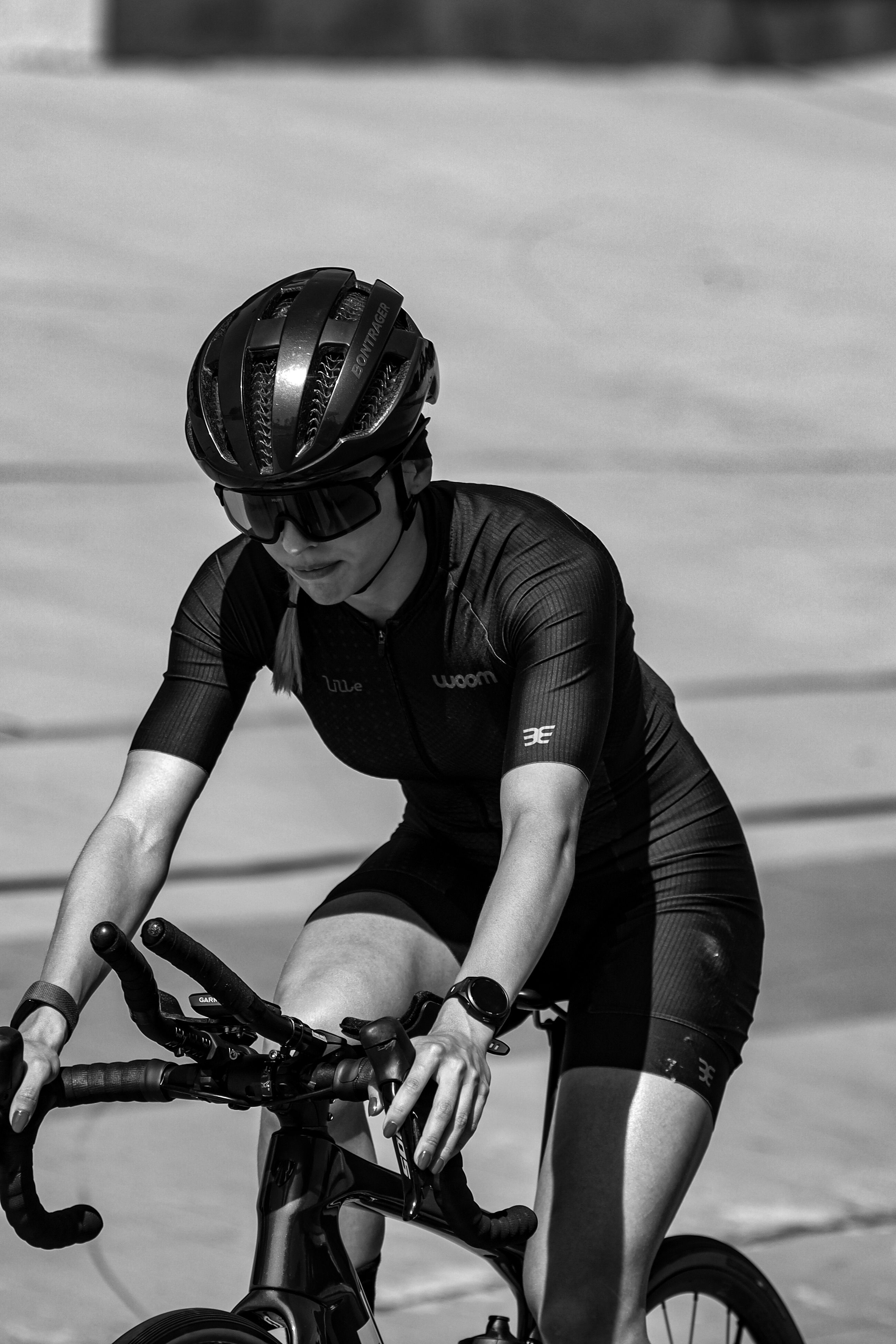 Professional Cyclist in Black Cycling Gear · Free Stock Photo