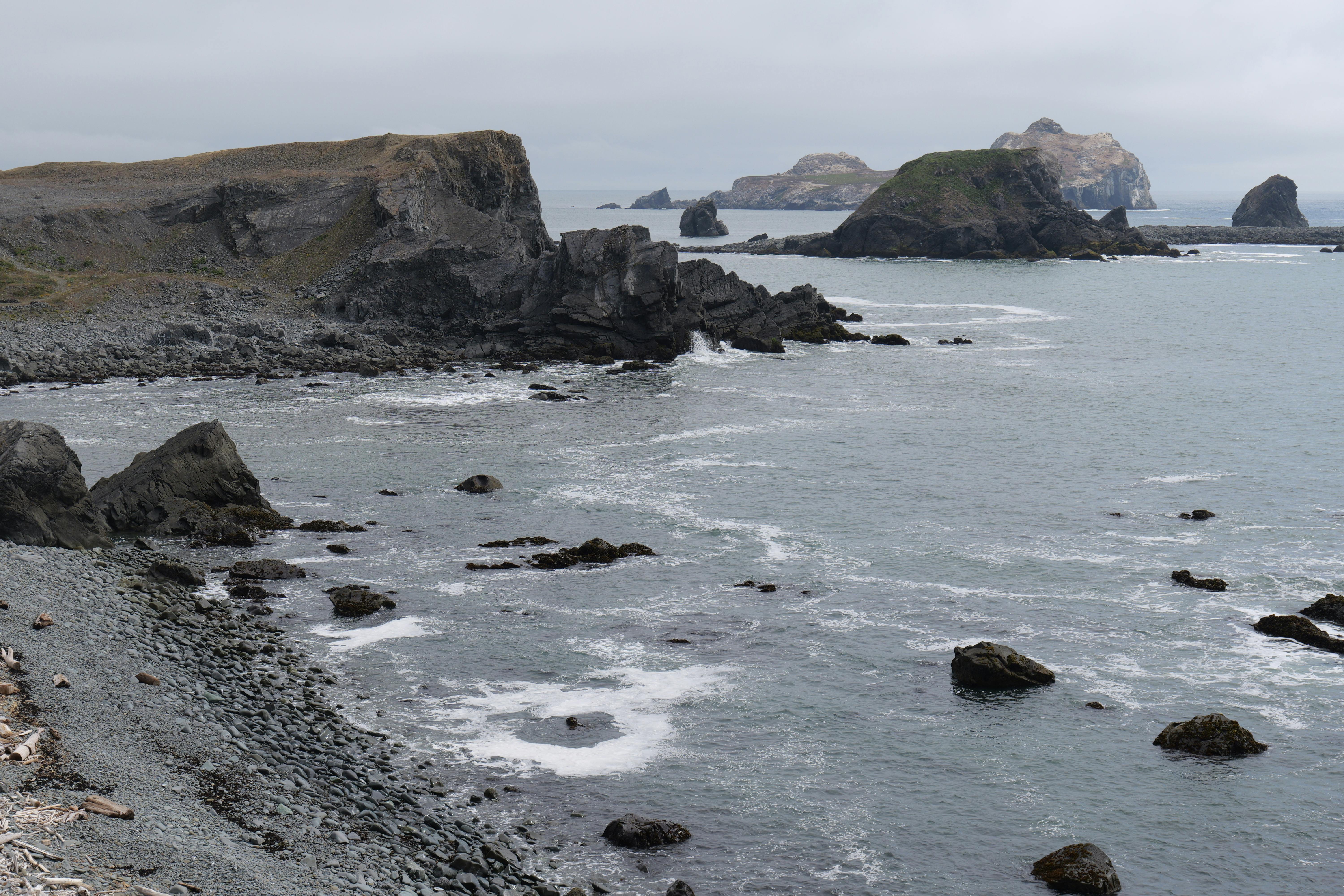 Rocky Coastal Landscape with Ocean Waves · Free Stock Photo