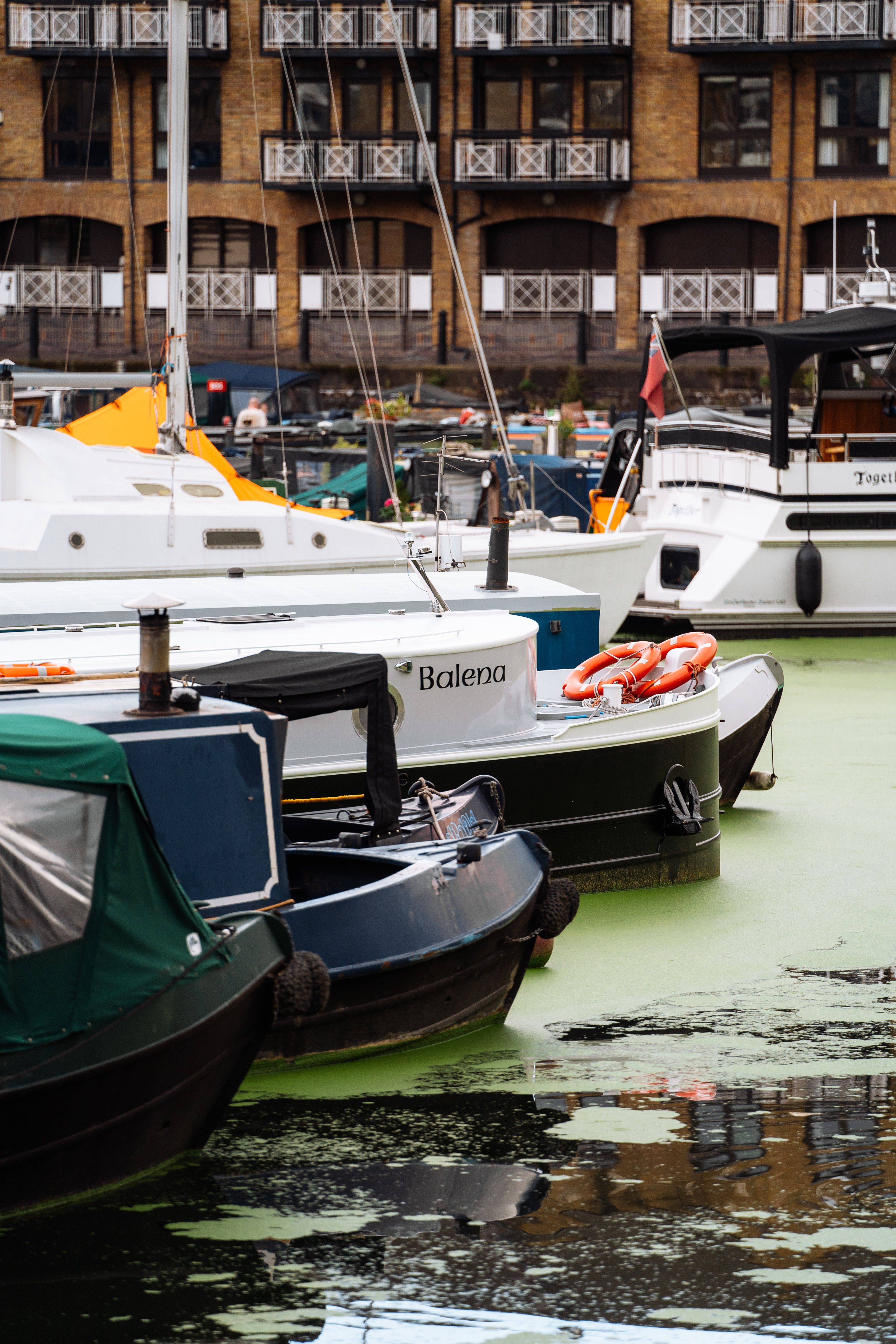Charming Urban Marina in London with Boats · Free Stock Photo
