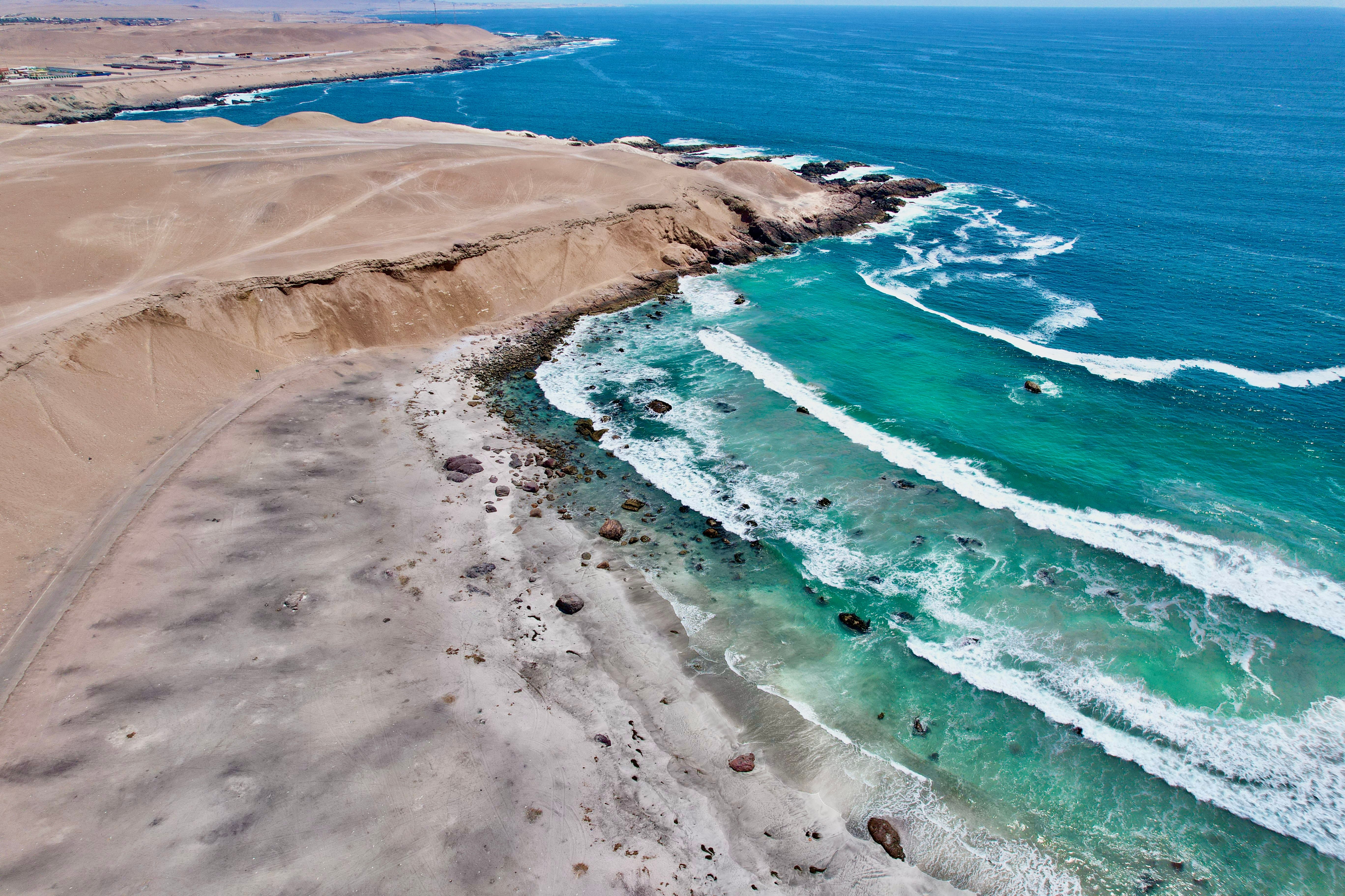 Aerial View of Chilean Coastal Landscape · Free Stock Photo