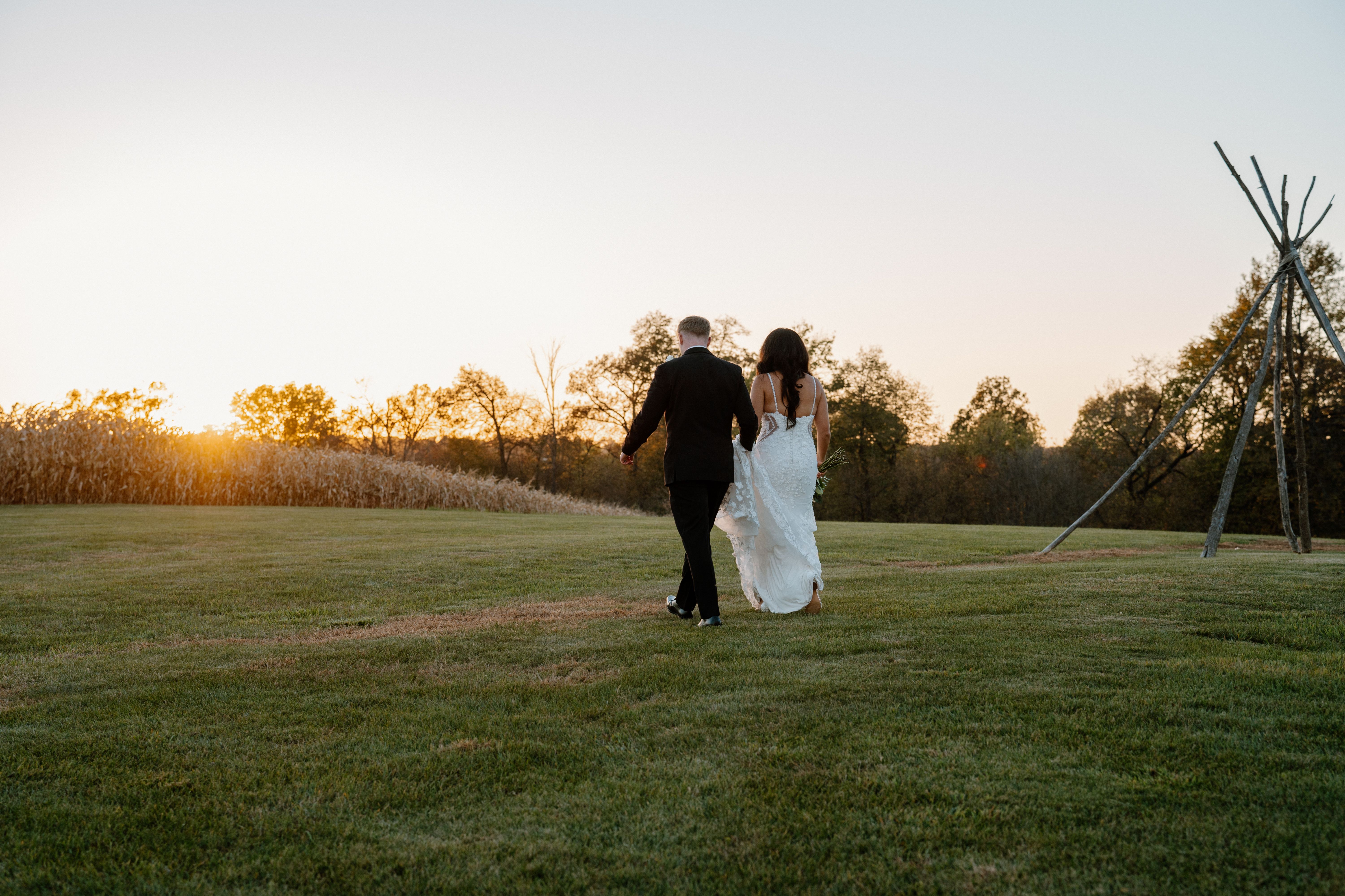 Elegant Wedding Walk at Sunset in Lake Geneva · Free Stock Photo
