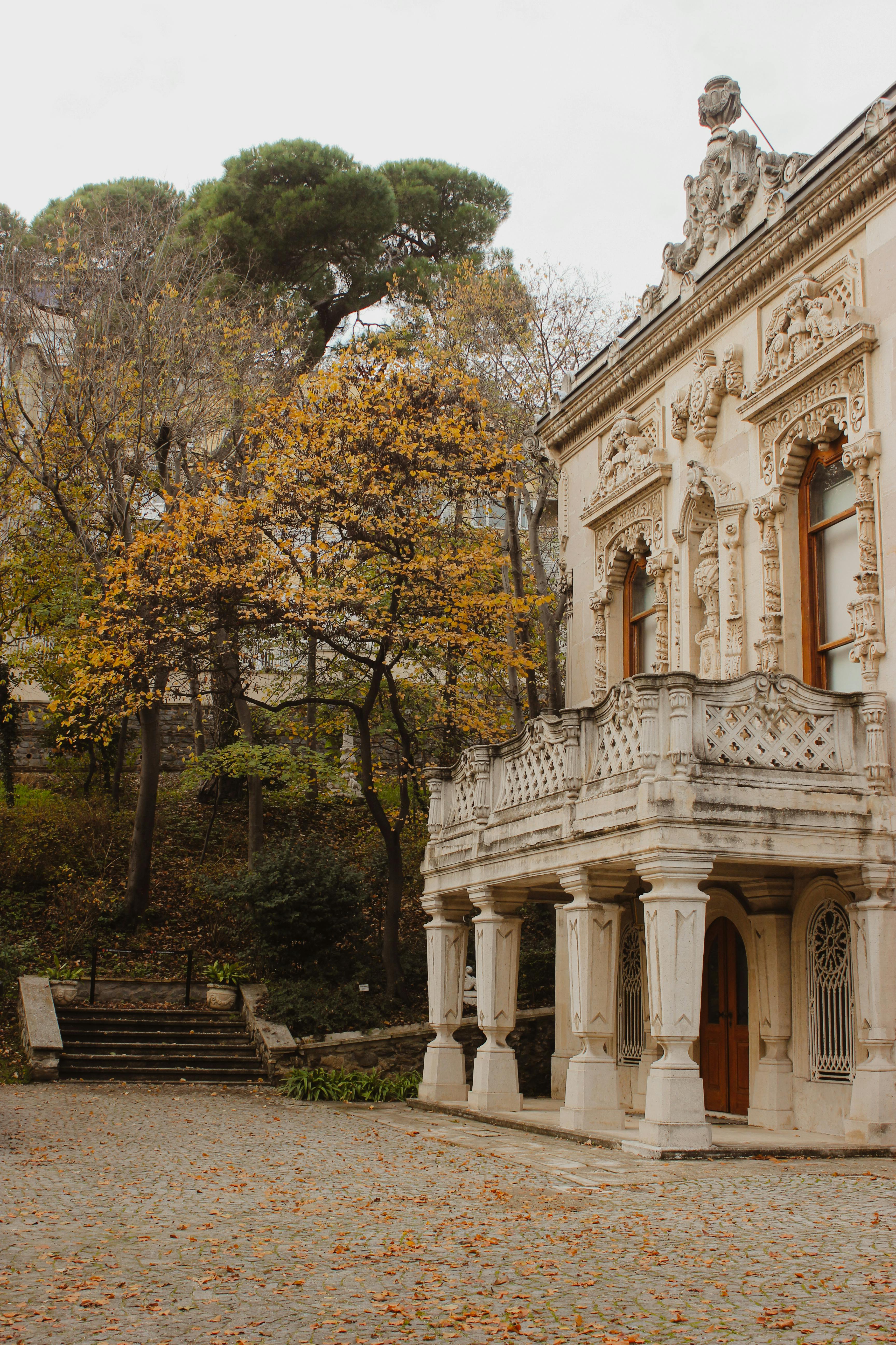 Historic Baroque Building in Autumn Setting · Free Stock Photo