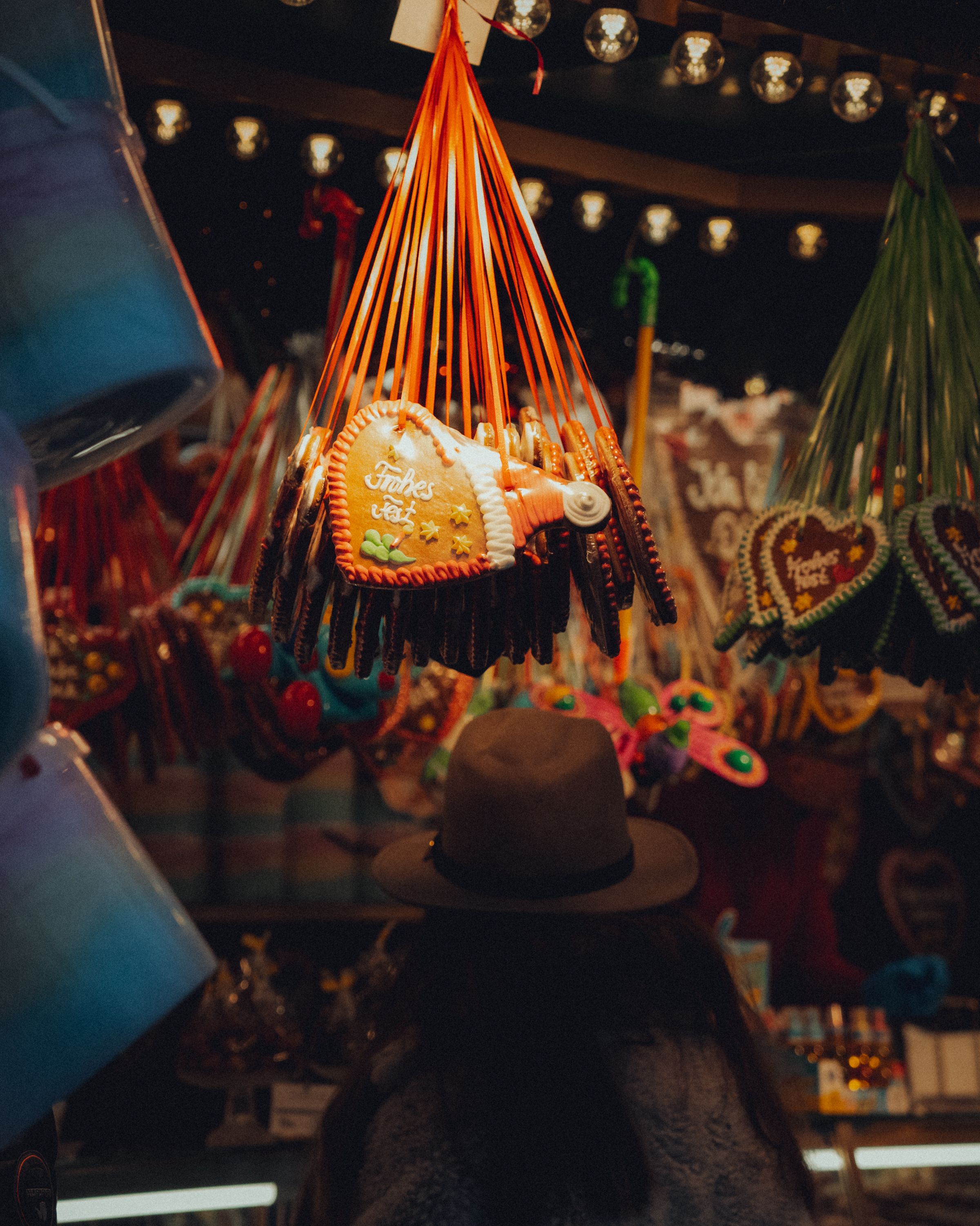 Festive Market Stall with Sweet Treats Display · Free Stock Photo