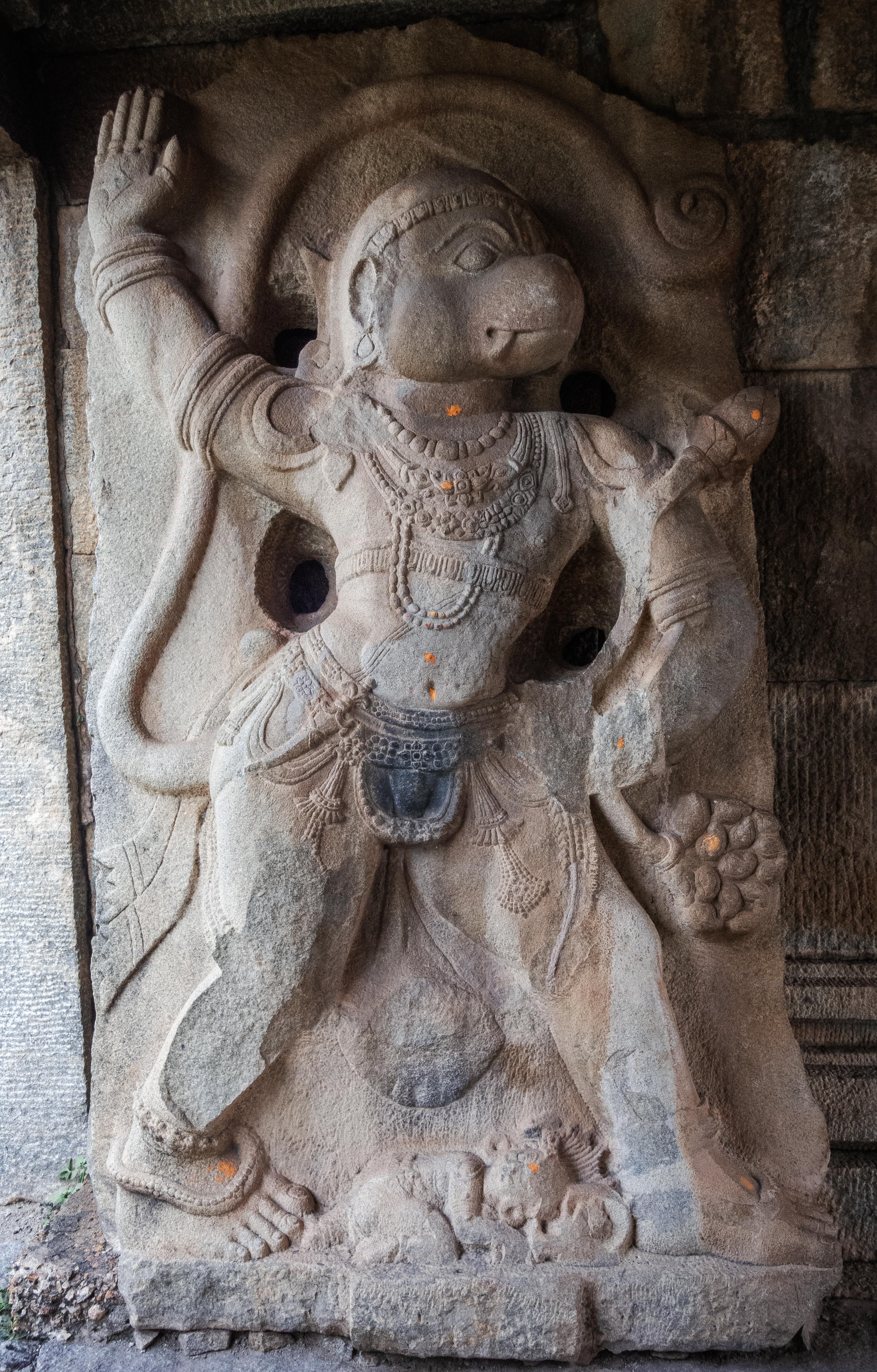 Hanuman Stone Carving in Hampi, Karnataka · Free Stock Photo
