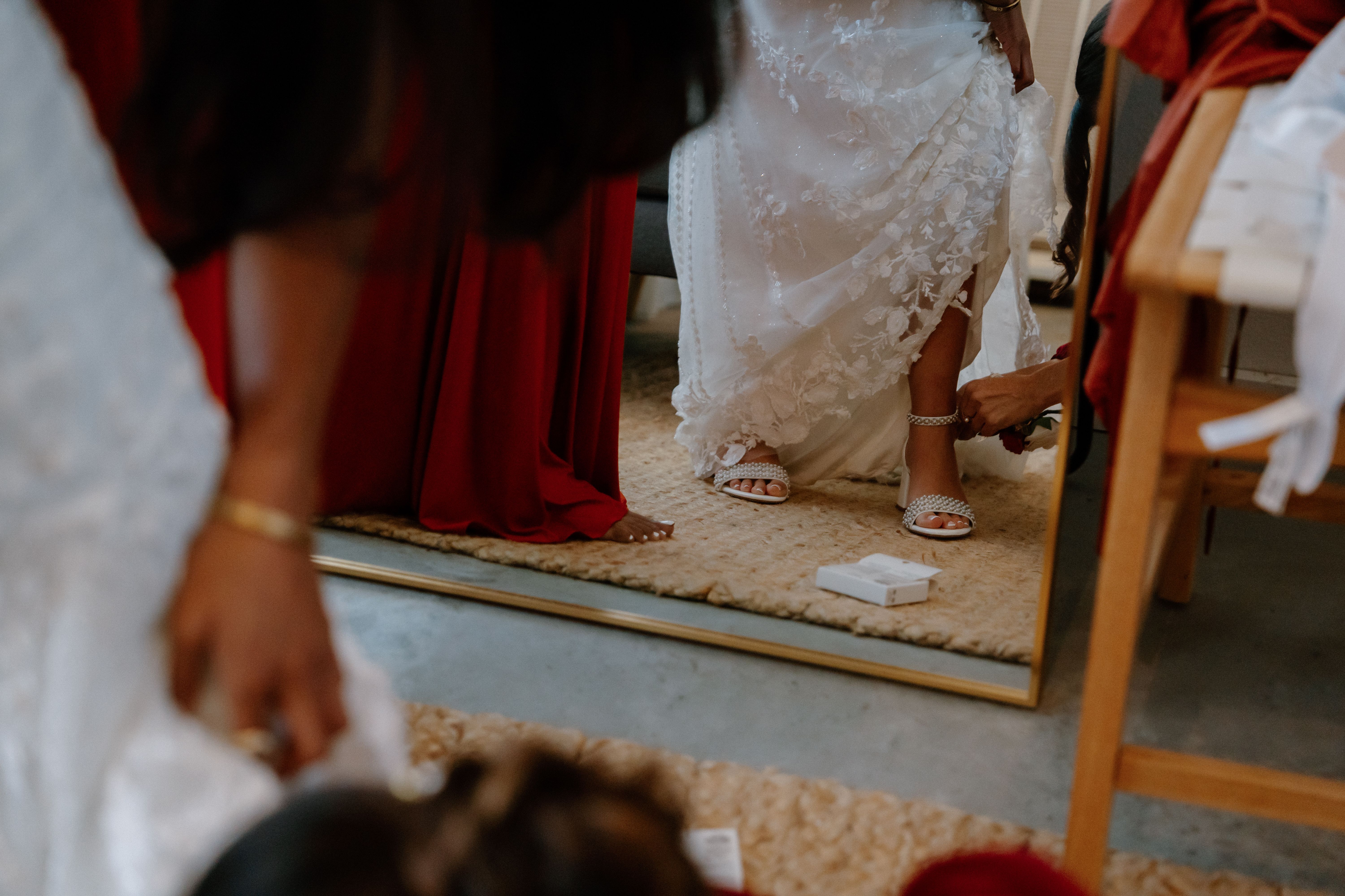 Bride Prepares for Wedding in Elegant Setting · Free Stock Photo