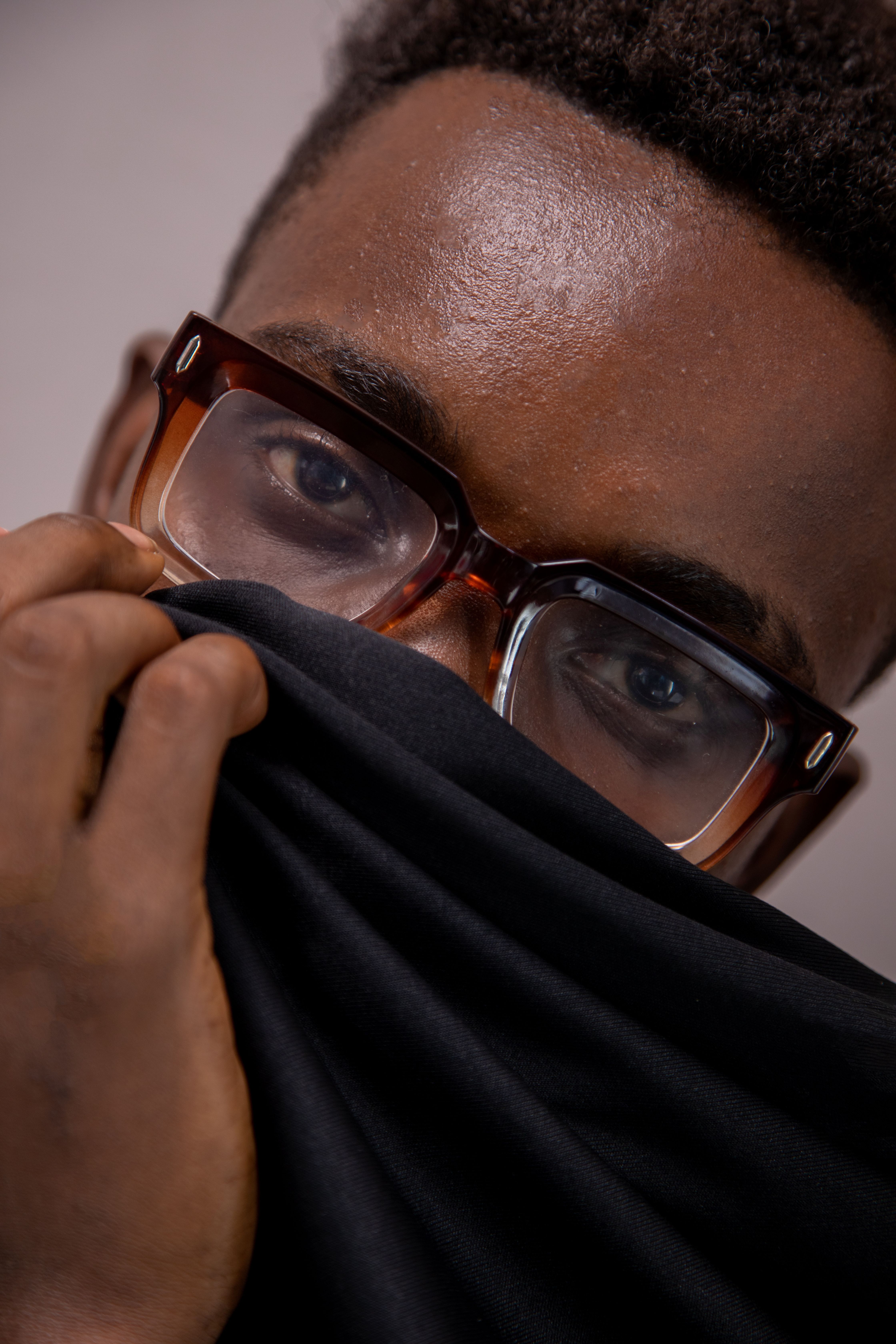 Close-Up Photo of Man Wearing Round Eyeglasses · Free Stock Photo