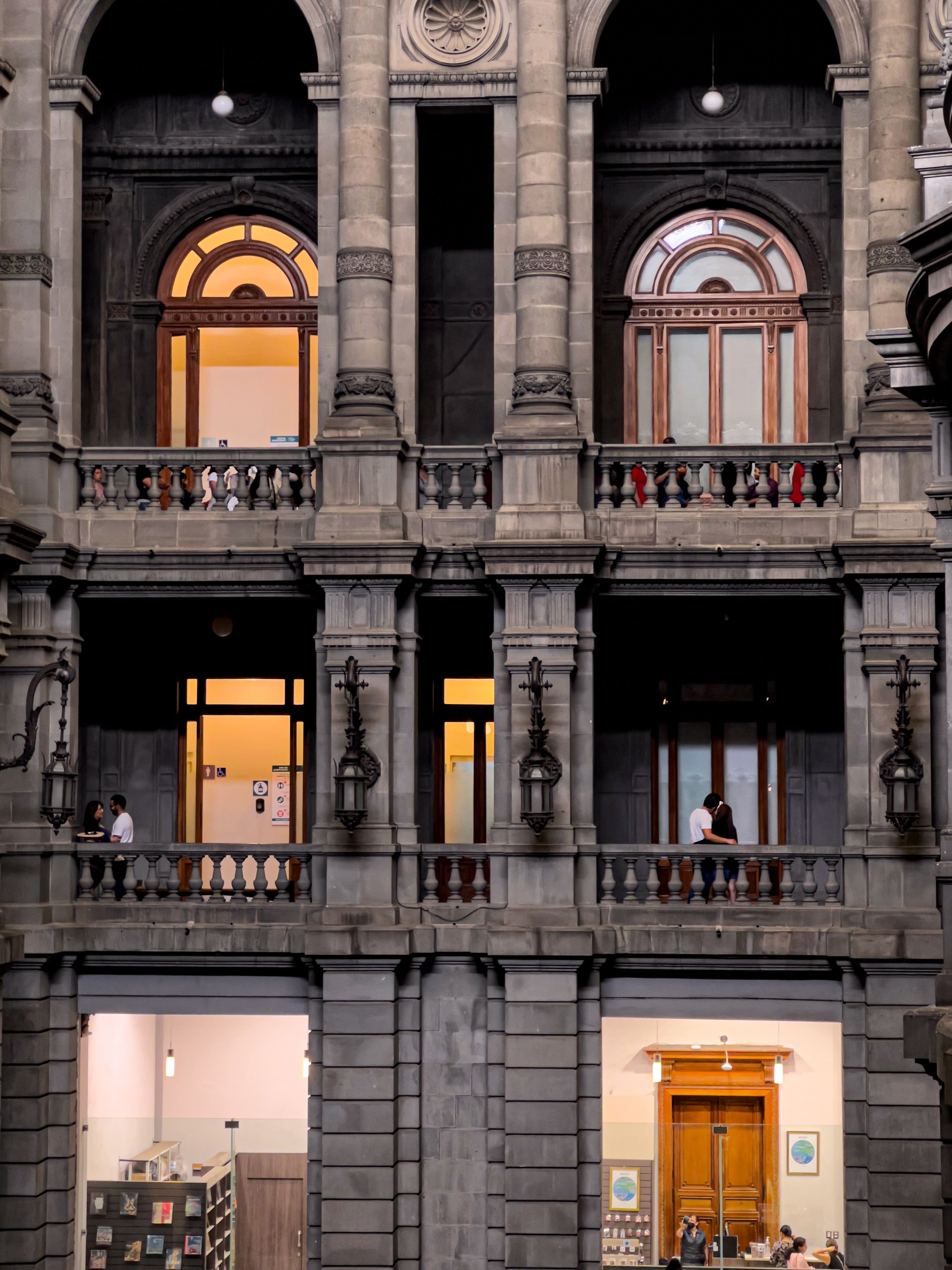 Romantic Couple in Historical Building Interior · Free Stock Photo