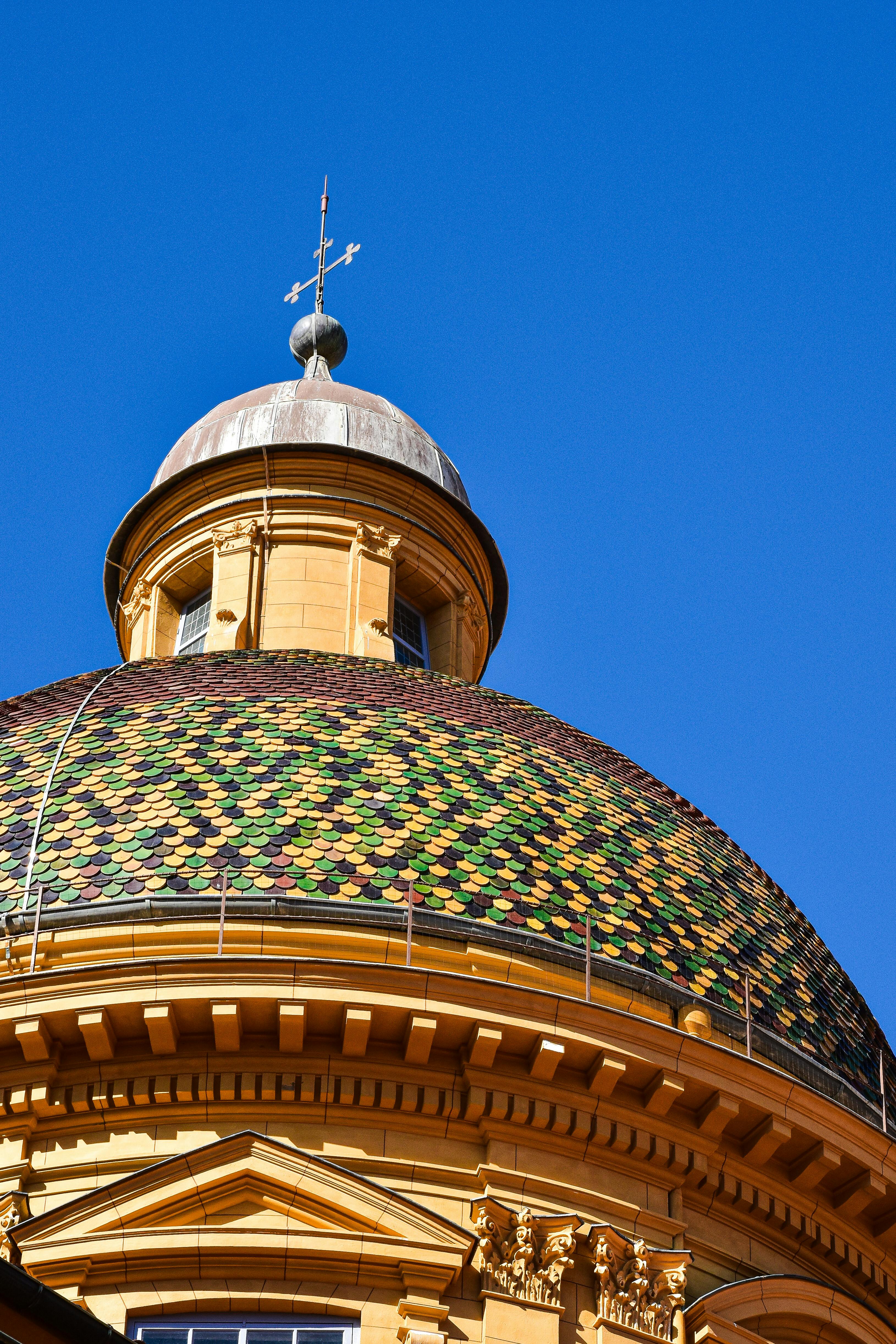 Colorful Dome of Historic Building in France · Free Stock Photo