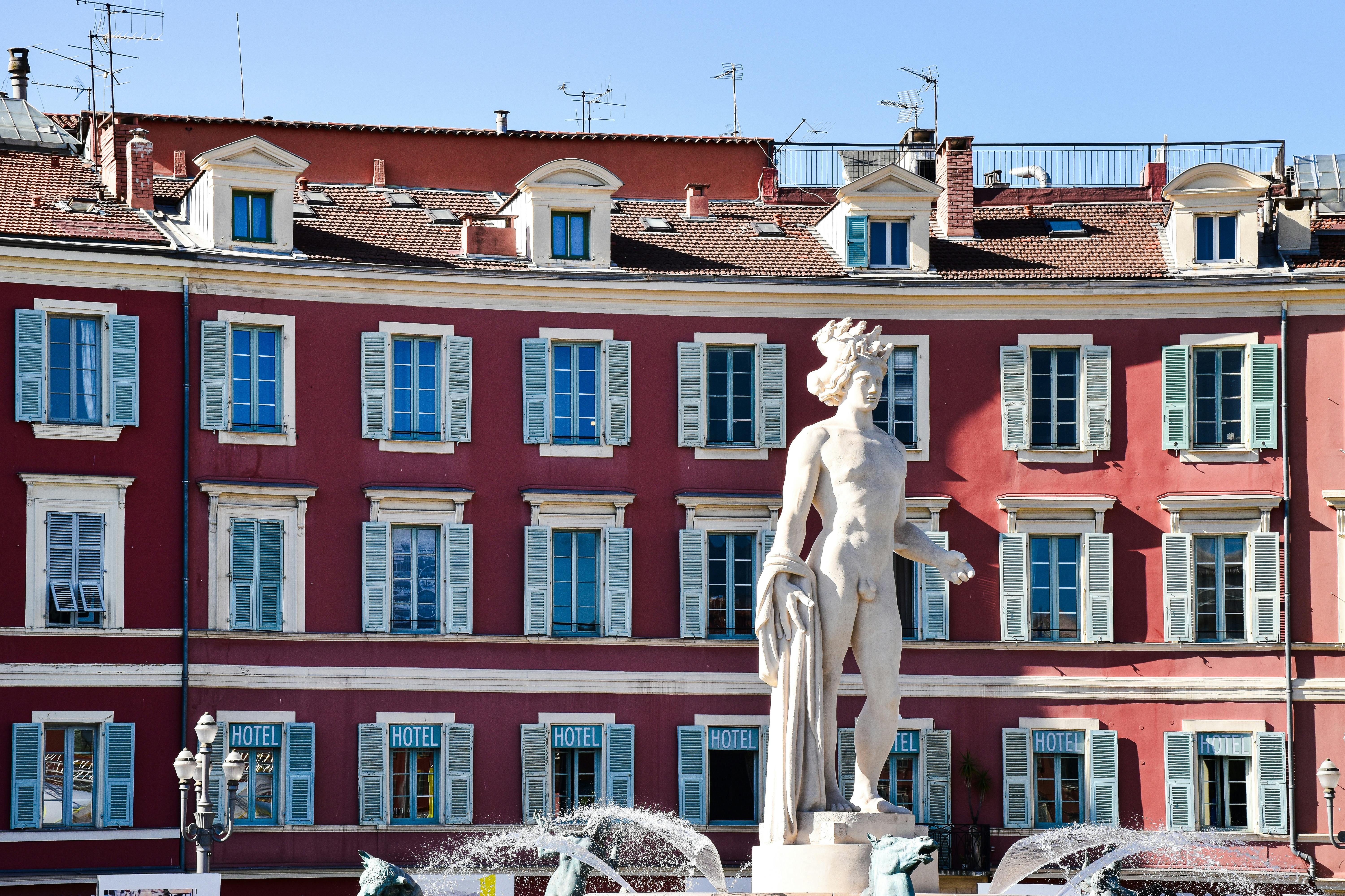 Elegant Neoclassical Statue in Nice, France · Free Stock Photo