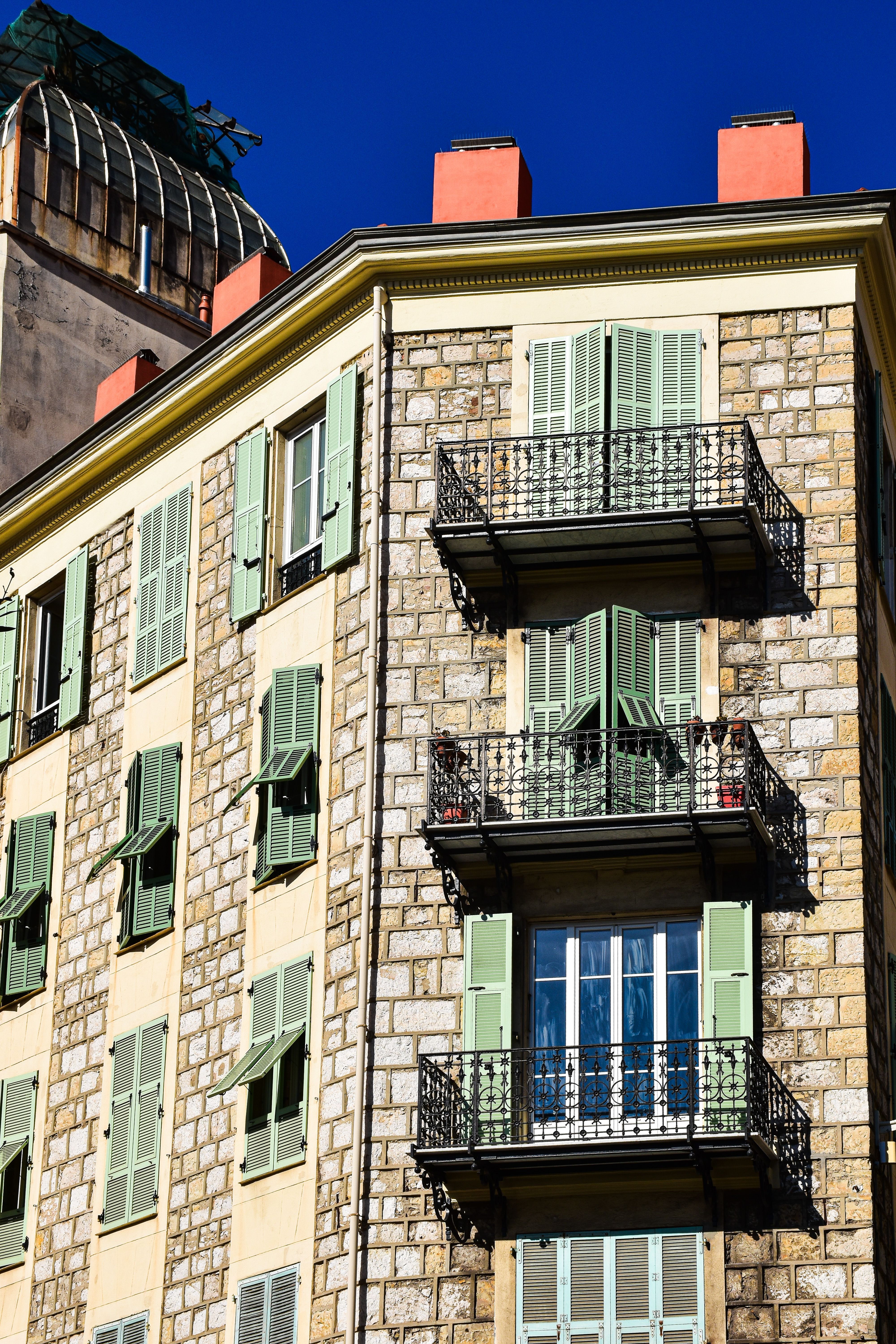 Charming Balconies in Nice, Provence Architecture · Free Stock Photo