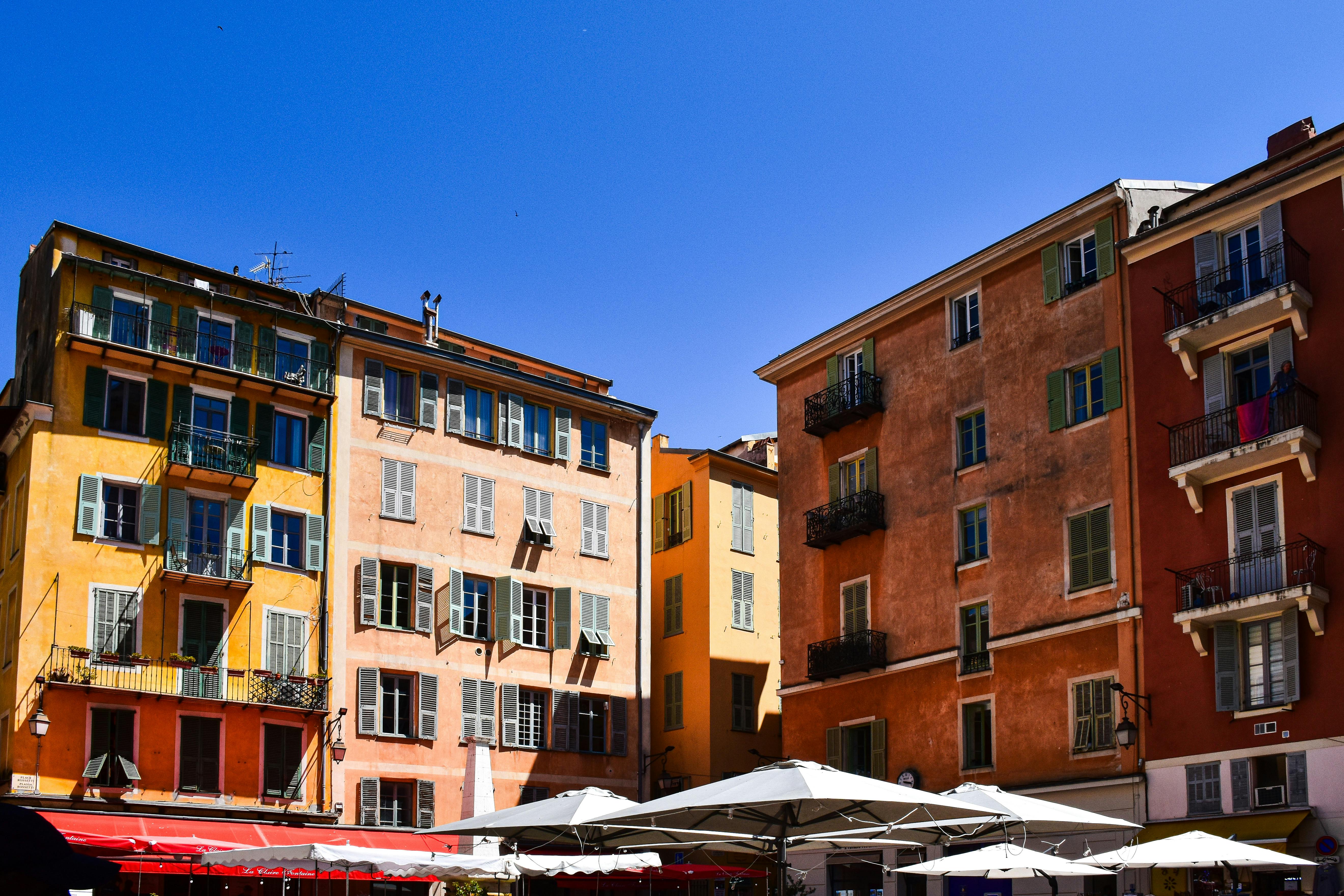 Colorful Buildings in Nice, French Riviera · Free Stock Photo