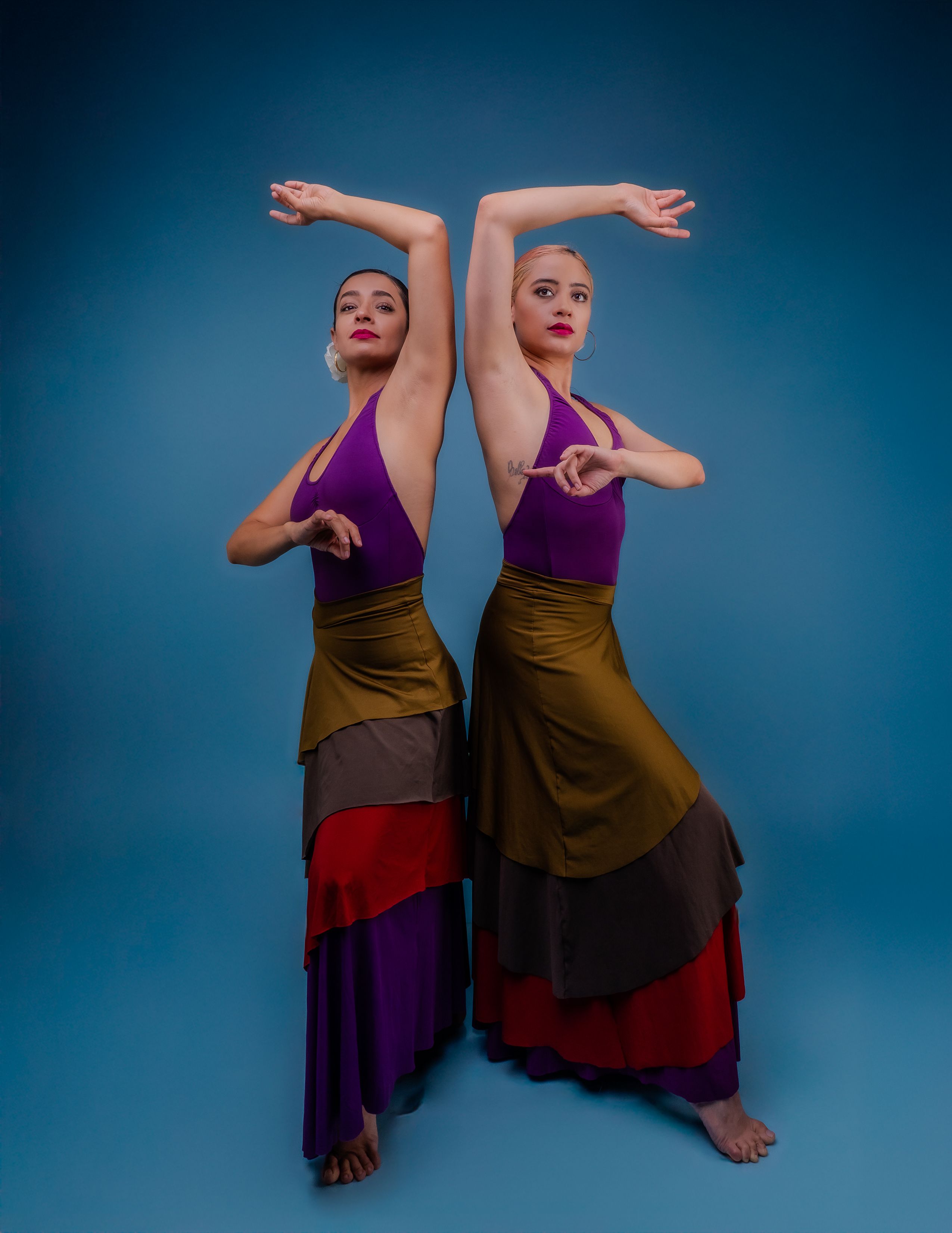 Dynamic Portrait of Two Dancers in Motion · Free Stock Photo
