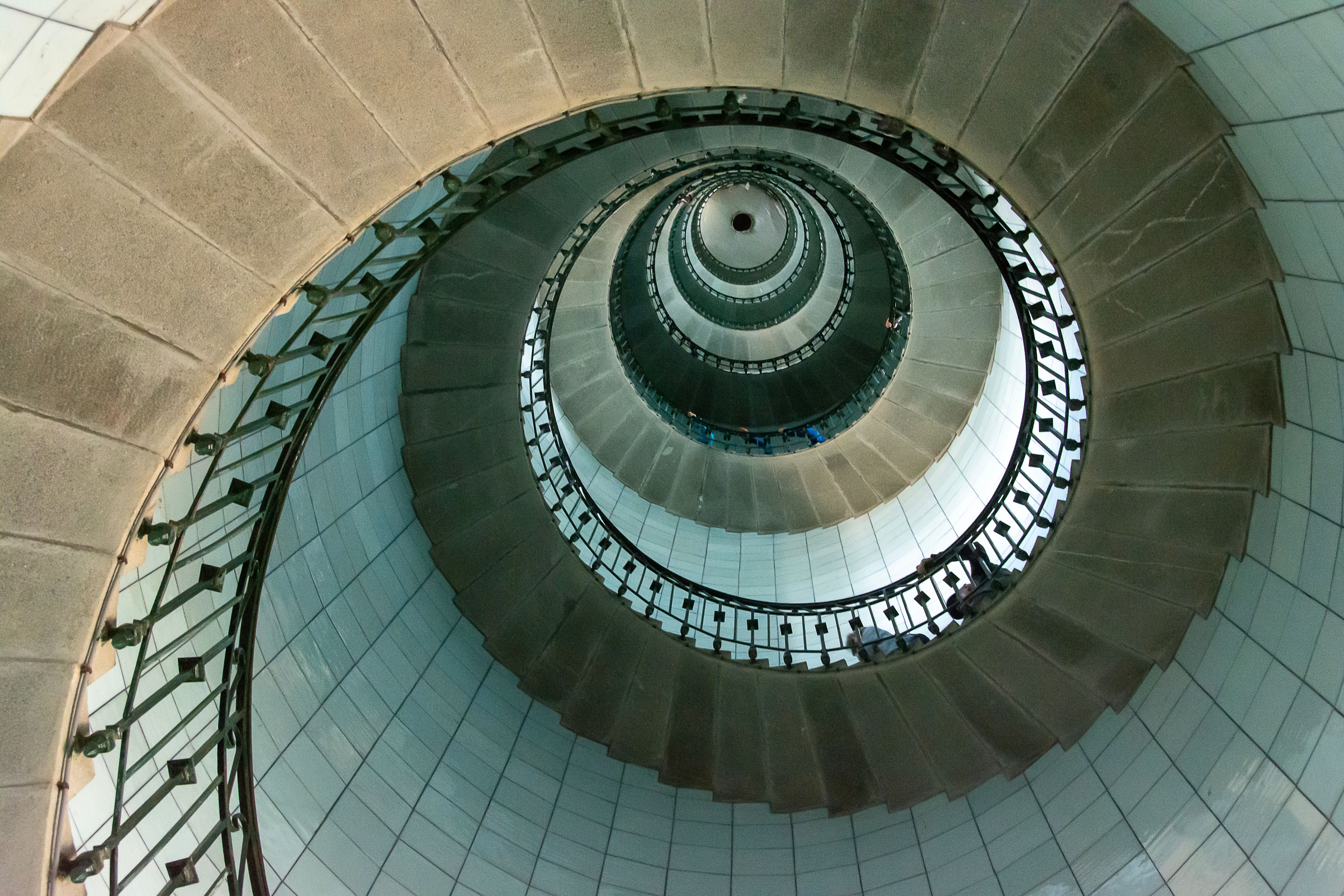 Spiral Staircase Interior with Intricate Design · Free Stock Photo