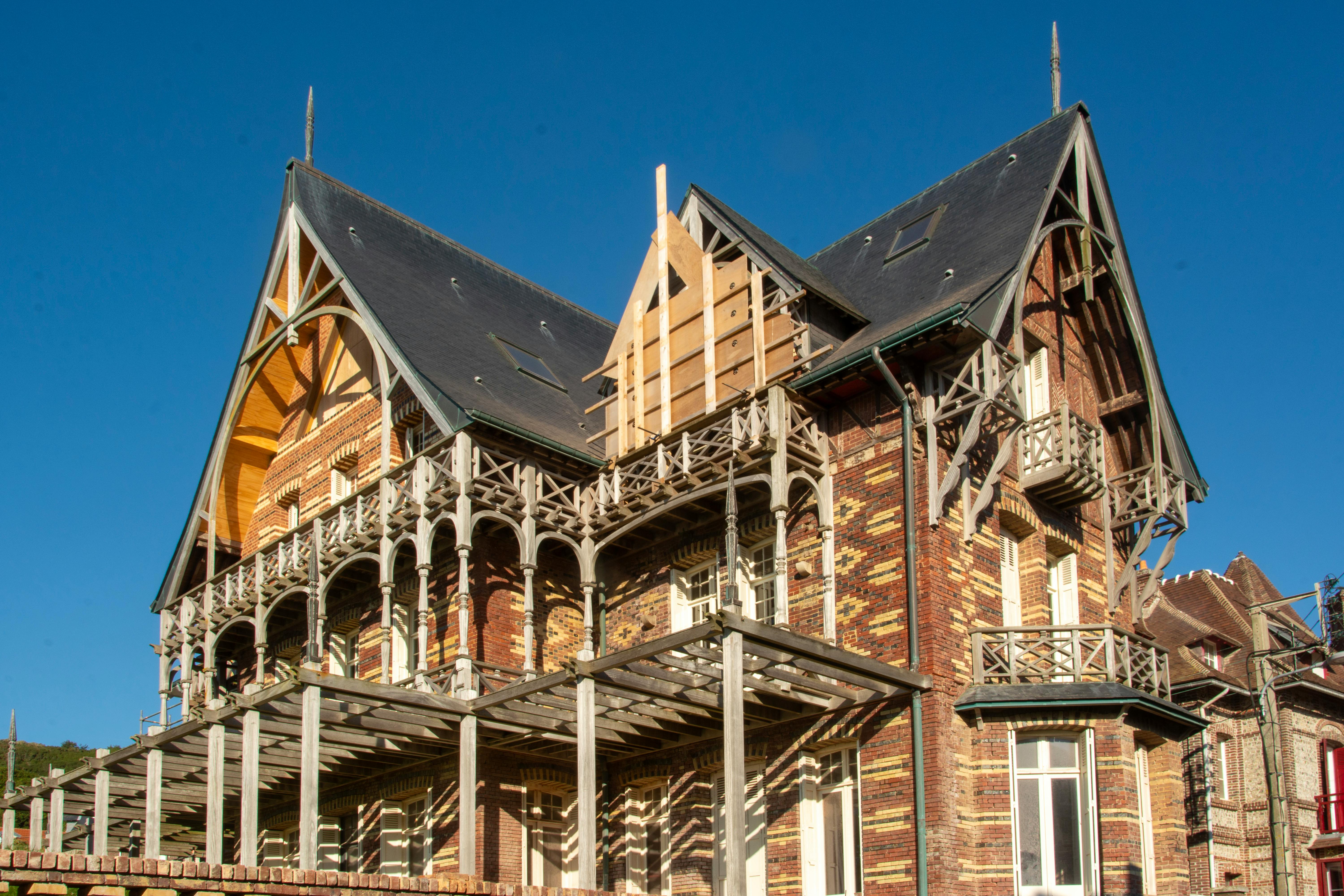 Charming Normandy Style House Under Blue Sky · Free Stock Photo