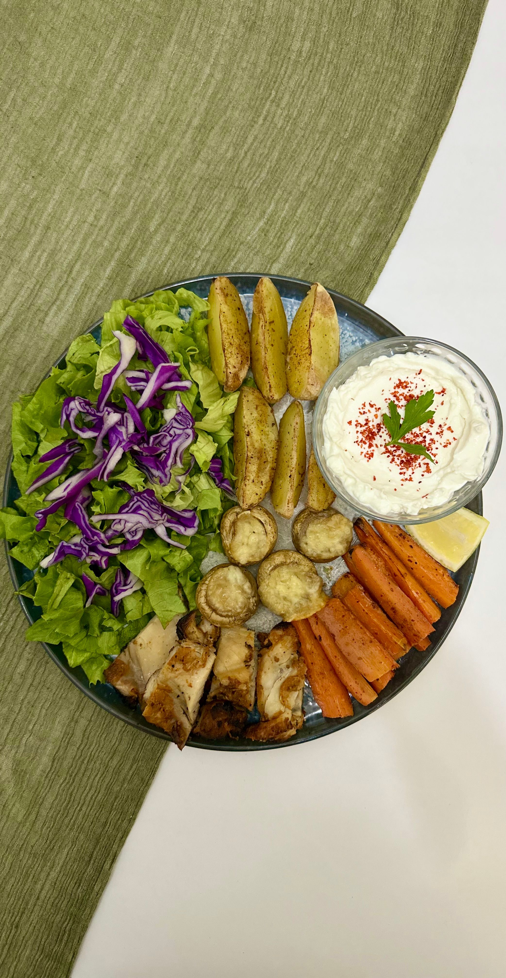 Colorful Mediterranean Platter with Dips · Free Stock Photo