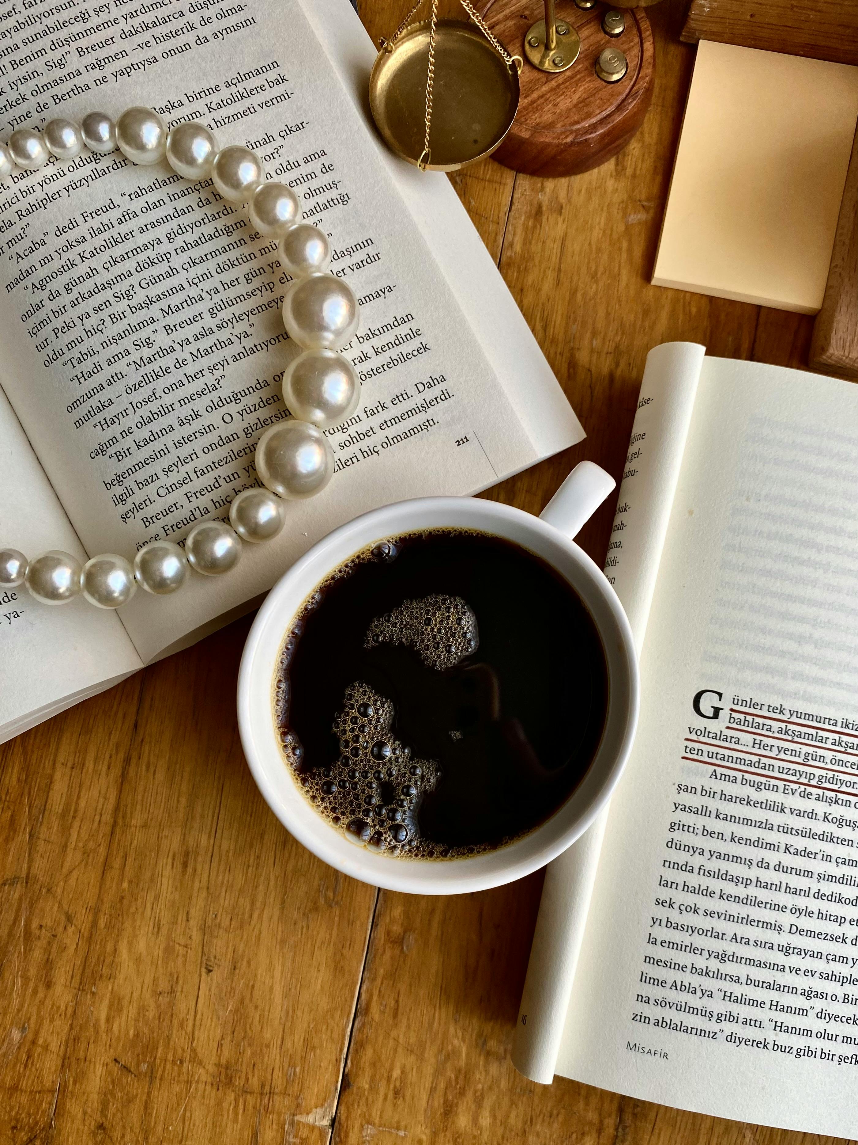 Cozy Coffee and Book Still Life · Free Stock Photo