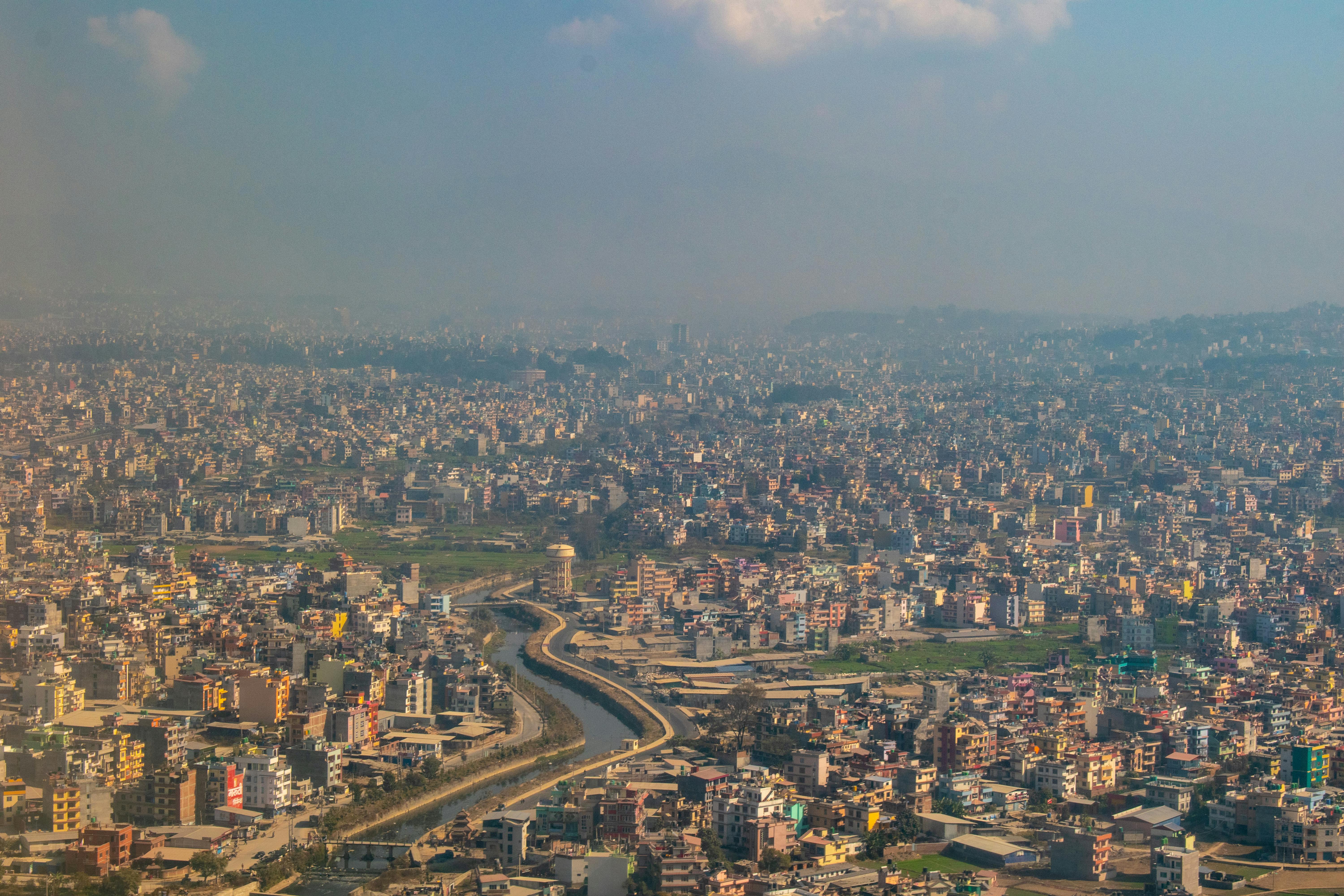 Aerial View of Kathmandu Cityscape in Nepal · Free Stock Photo