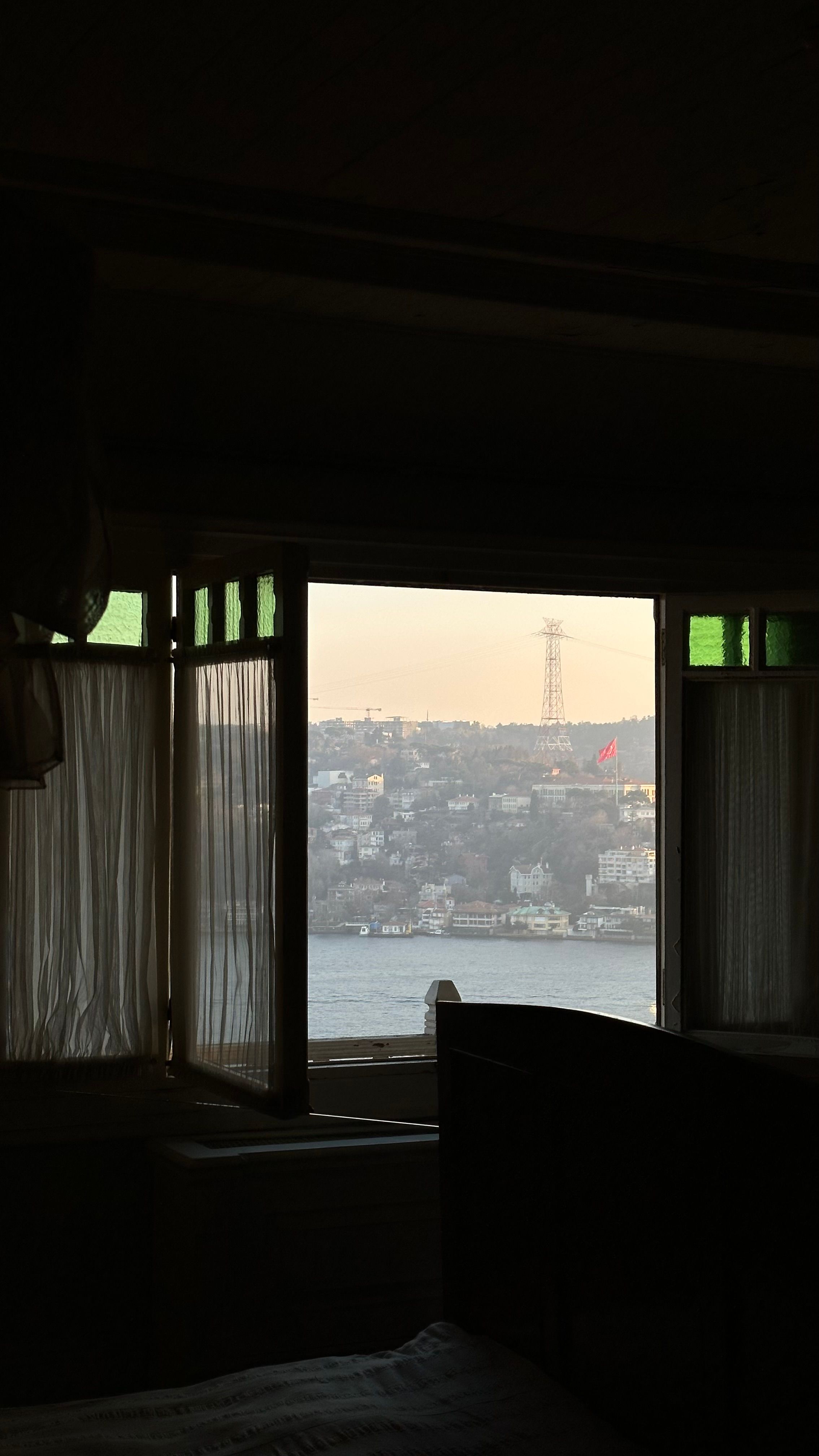 Scenic Window View Overlooking Bosphorus Istanbul · Free Stock Photo