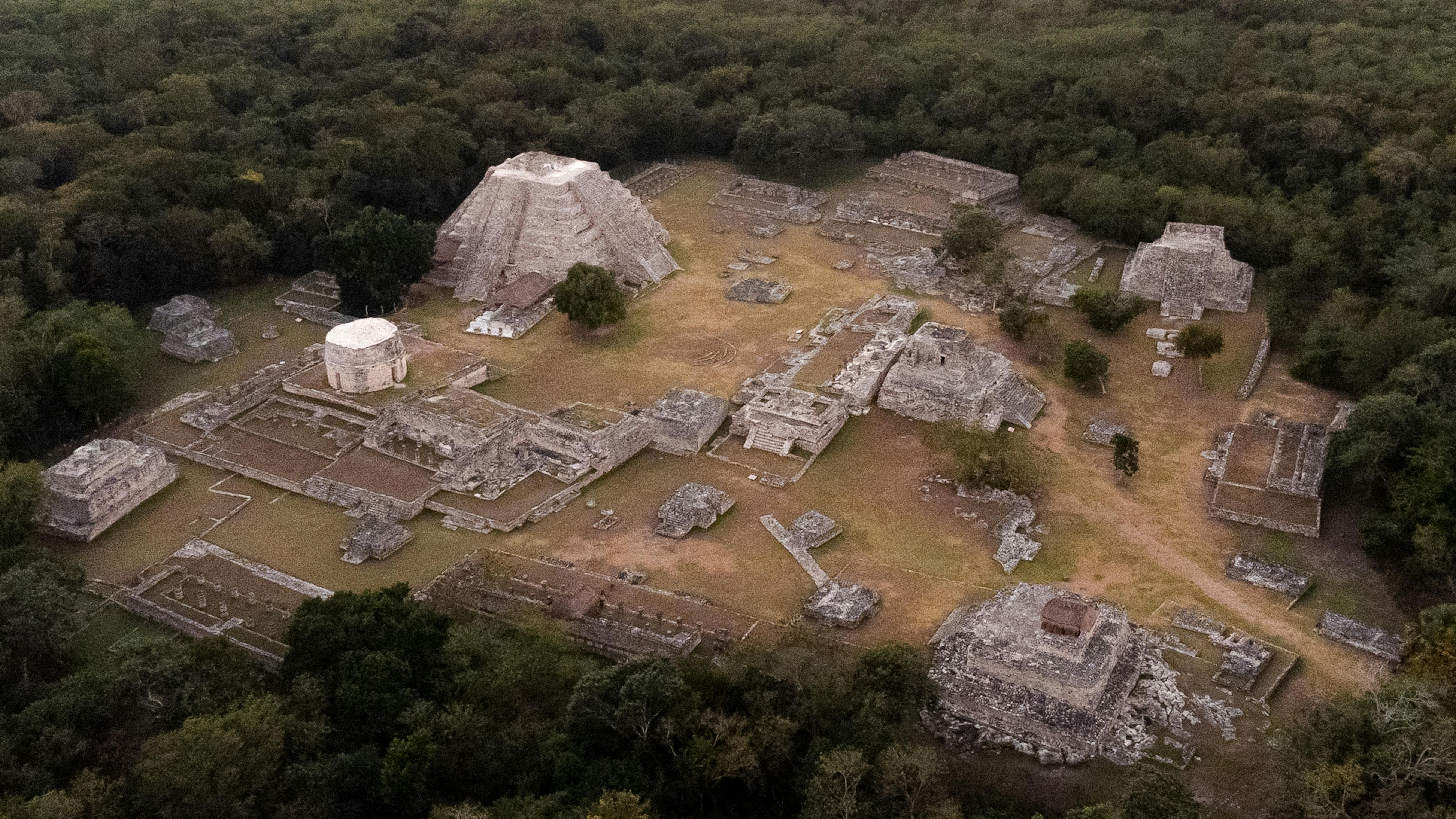 Aerial View of Mayan Ruins in Tecoh, Mexico · Free Stock Photo