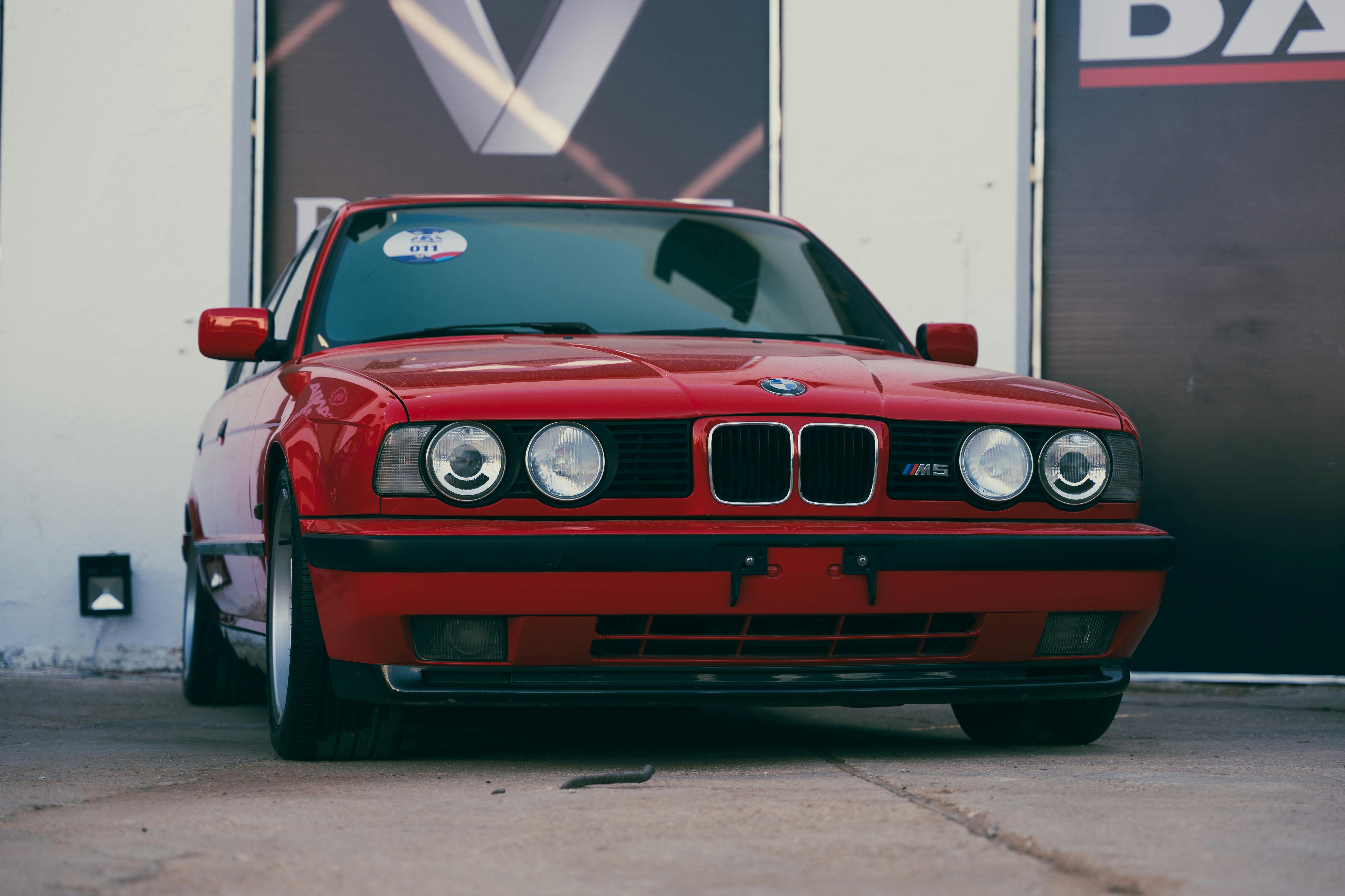 Classic Red BMW M5 E34 in Benghazi, Libya · Free Stock Photo