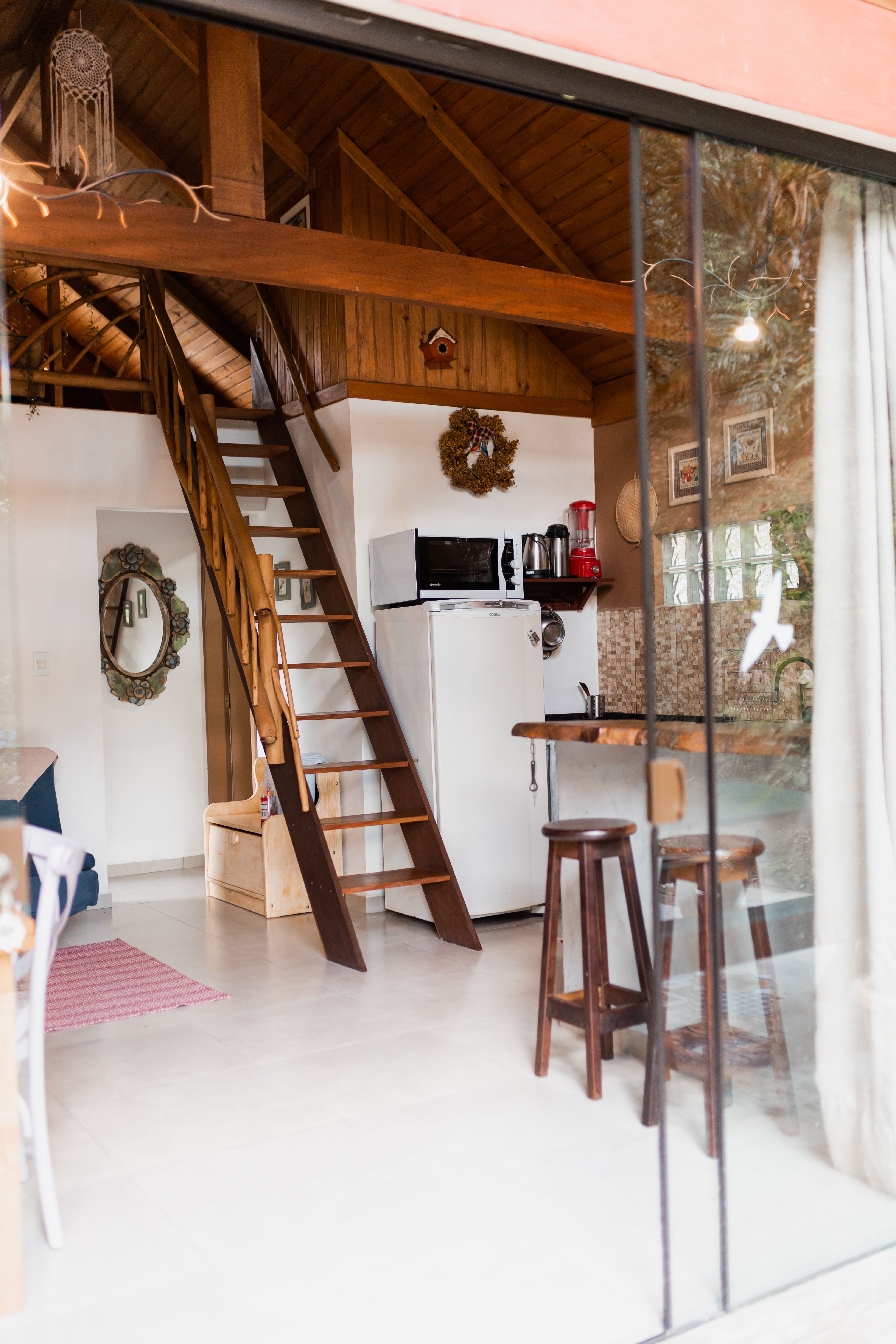 Cozy Rustic Loft with Wooden Interiors · Free Stock Photo