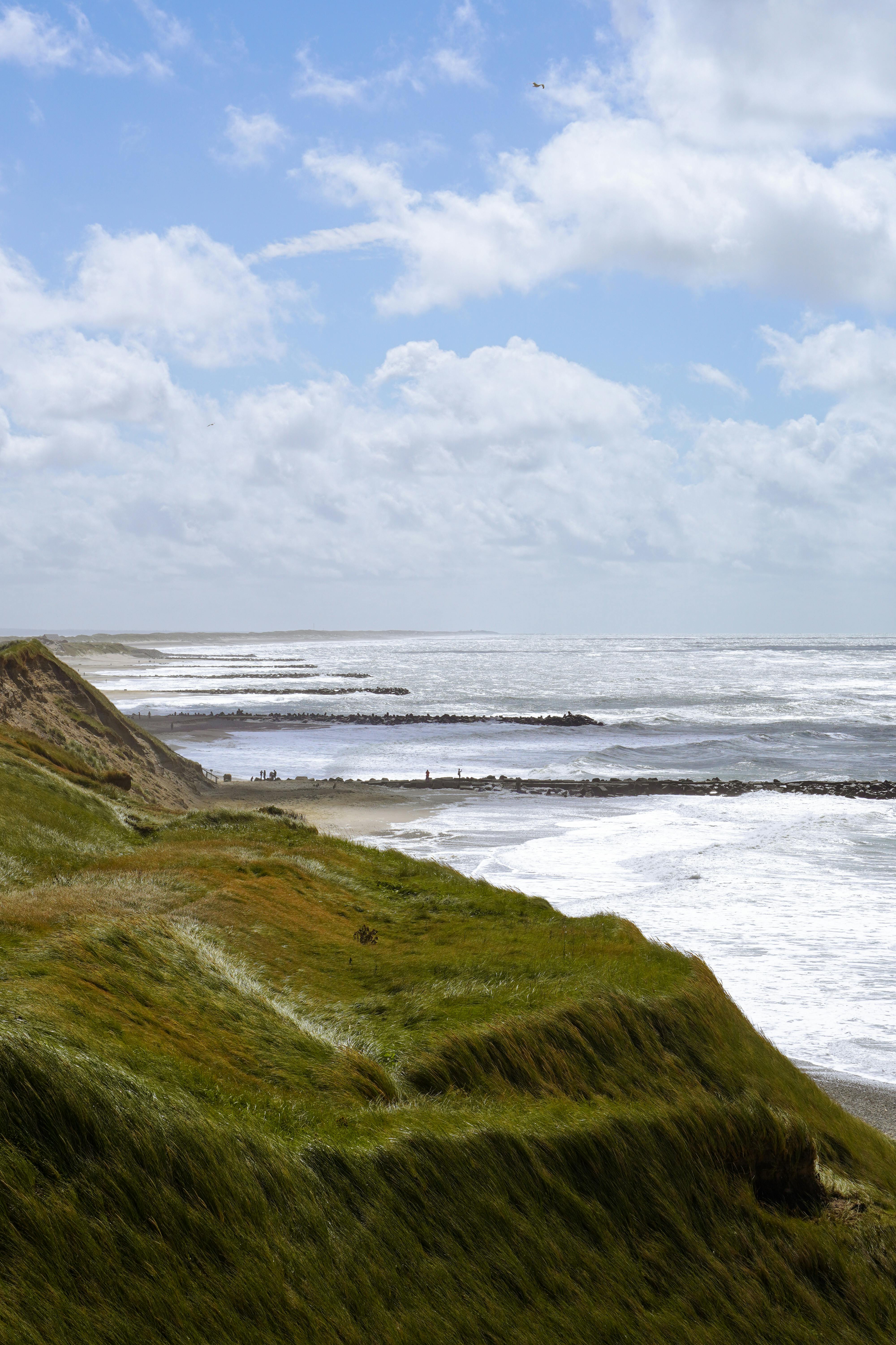 Tebing Pantai Dan Ombak Laut Yang Indah Di Denmark · Foto Stok Gratis