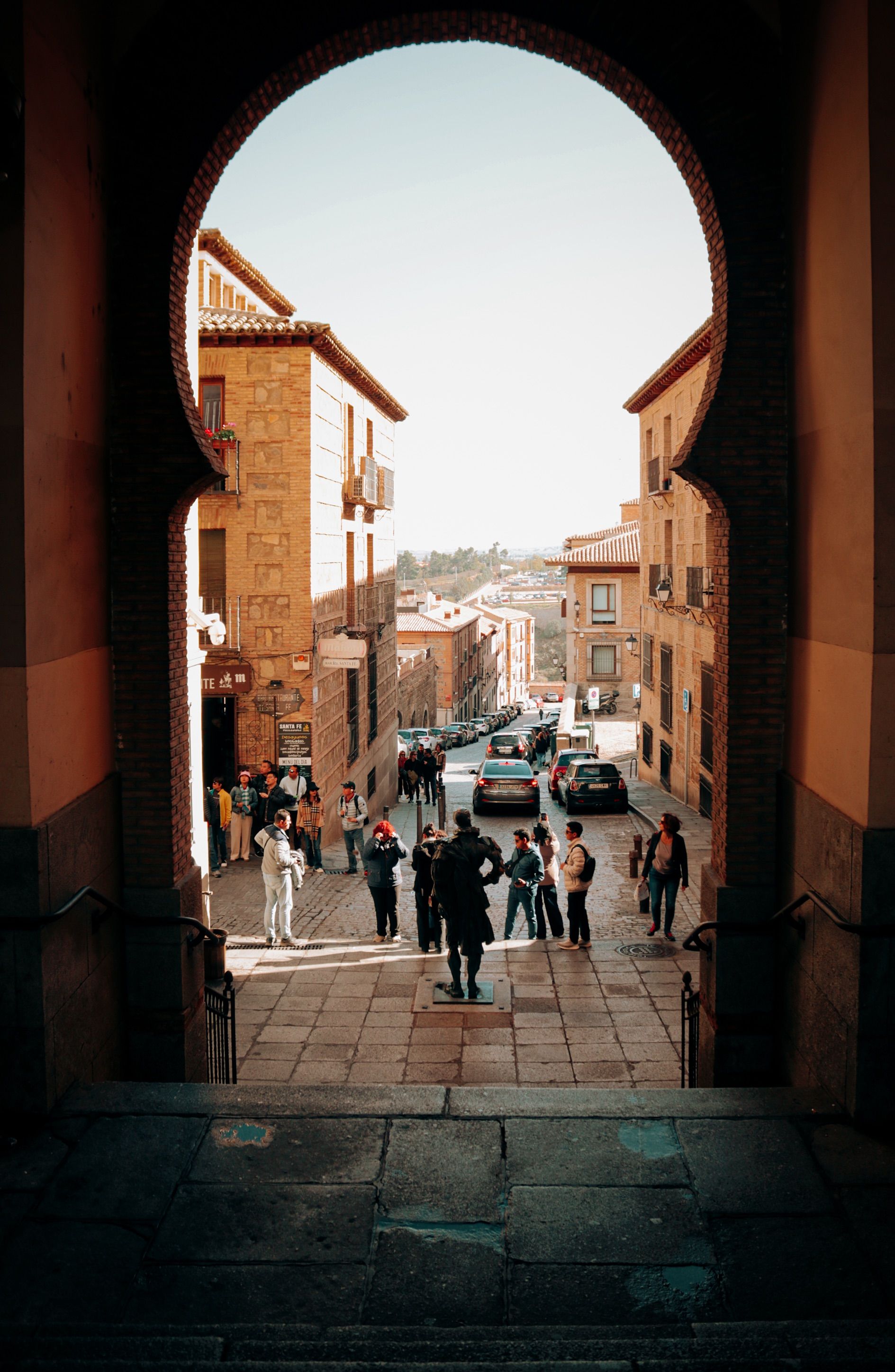 Medieval Archway Overlooking Scenic Spanish Street · Free Stock Photo