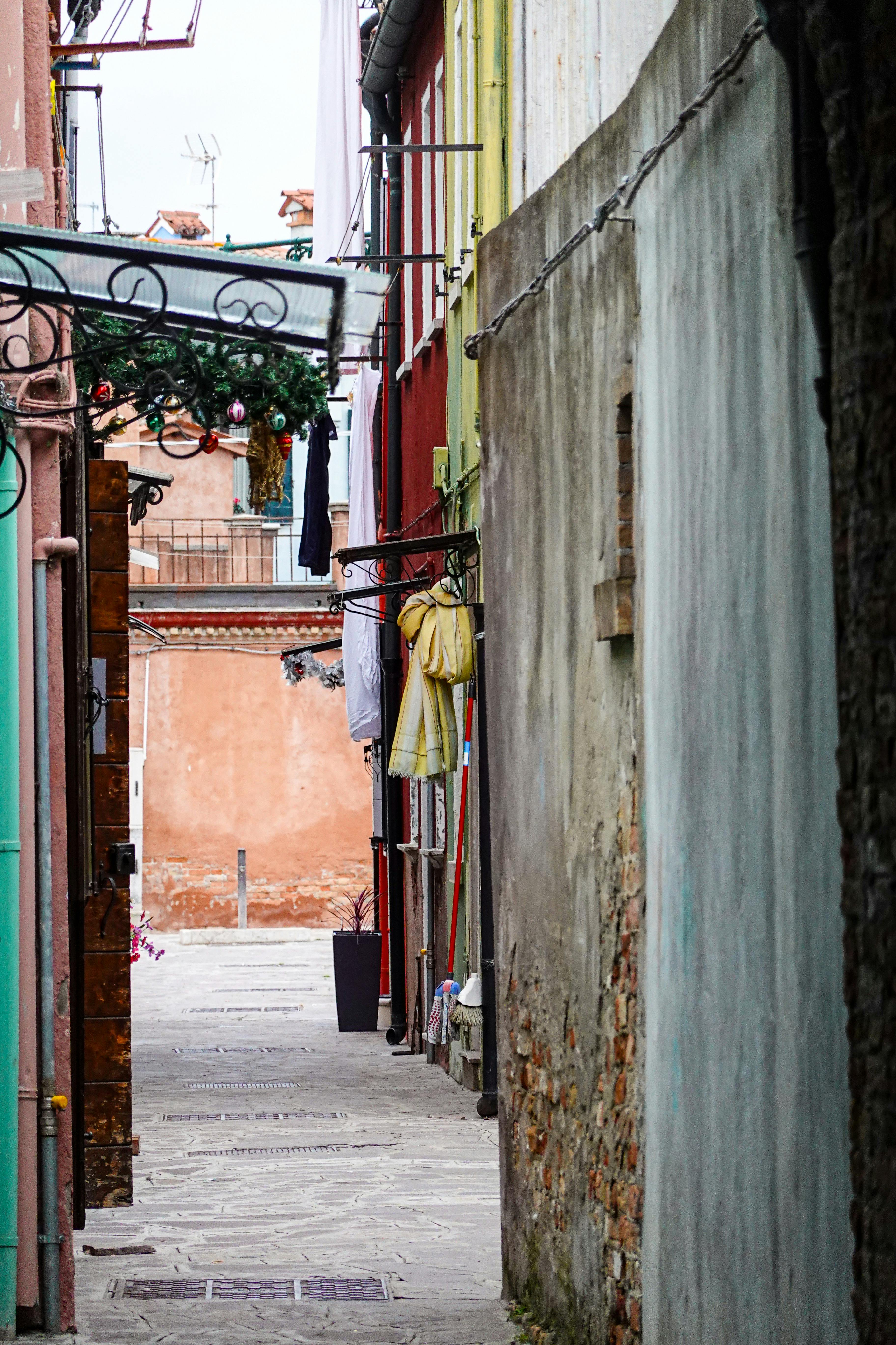 Colorful Alley in a Quaint European Village · Free Stock Photo