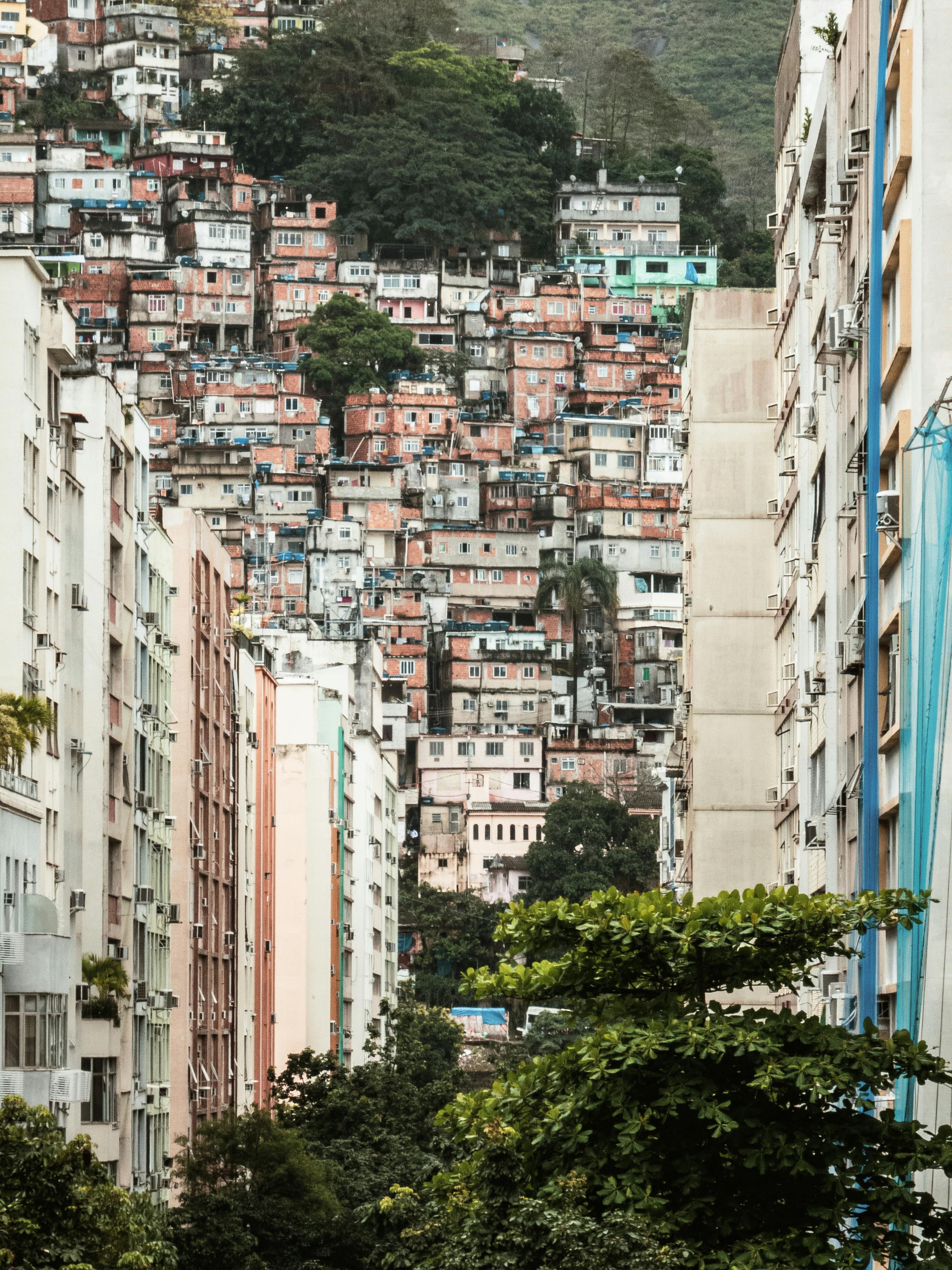 Vista Colorida Da Favela No Rio De Janeiro · Foto profissional gratuita