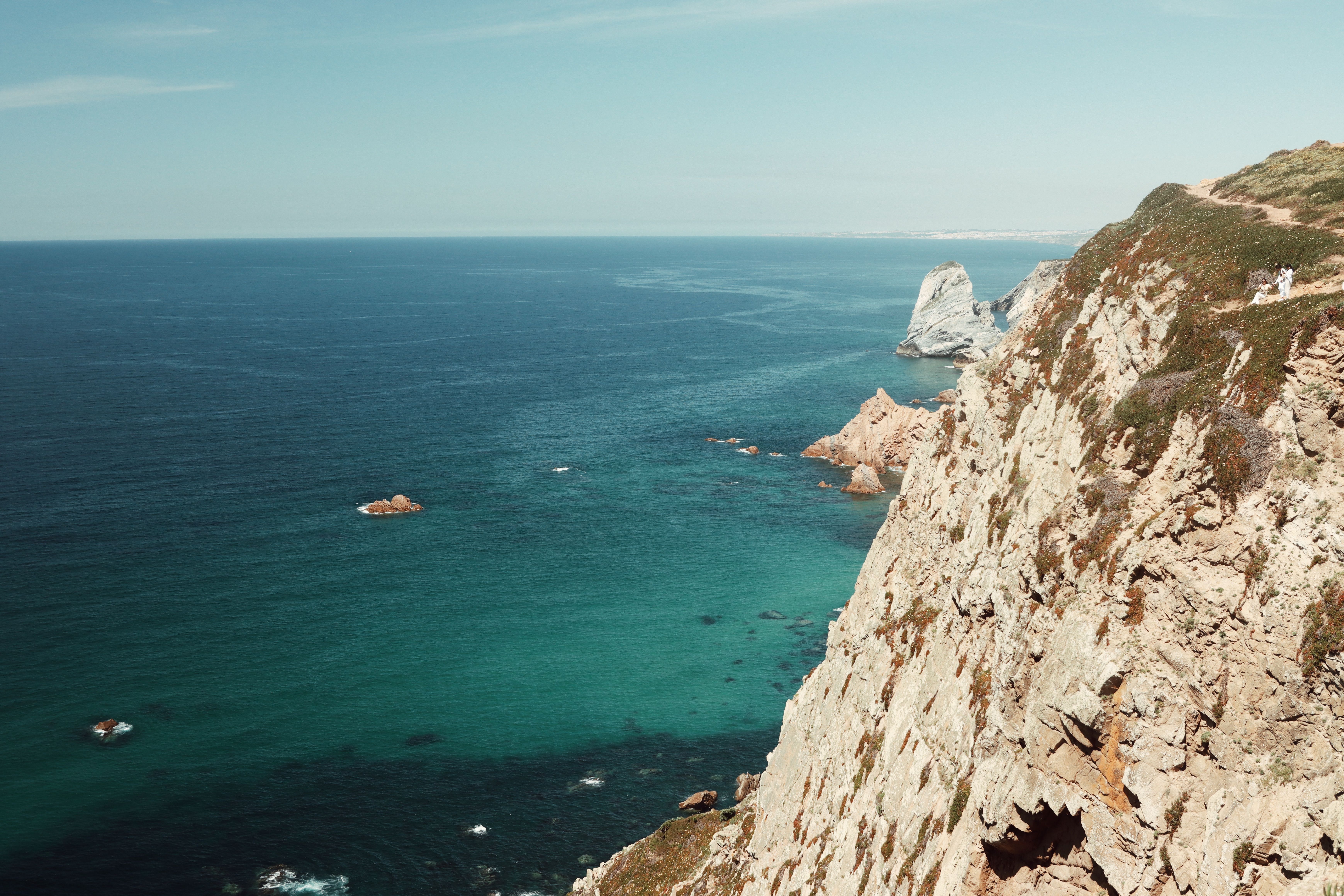 Stunning Cliffs and Blue Ocean at Cabo da Roca · Free Stock Photo