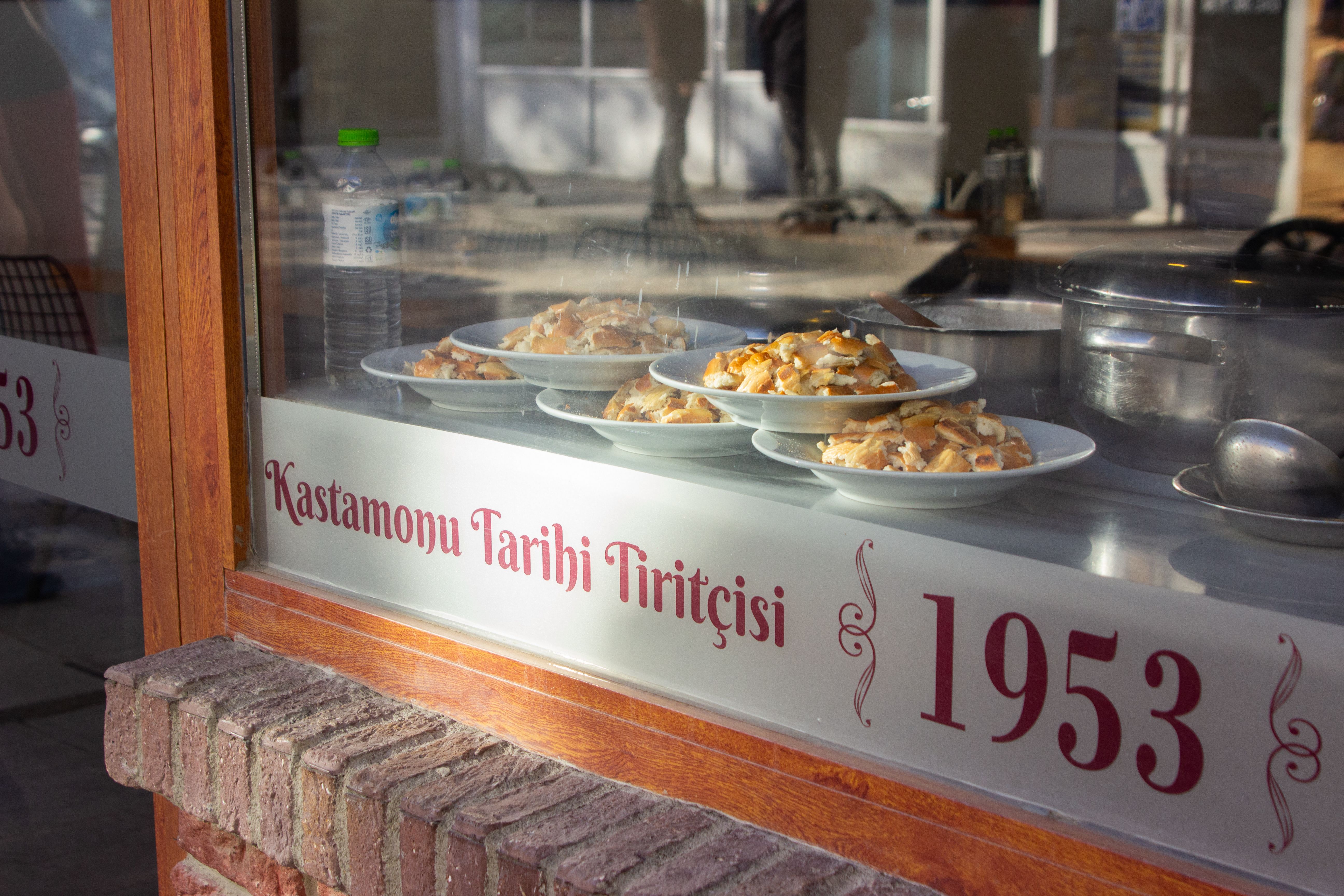Traditional Turkish Food Display in Street Window · Free Stock Photo