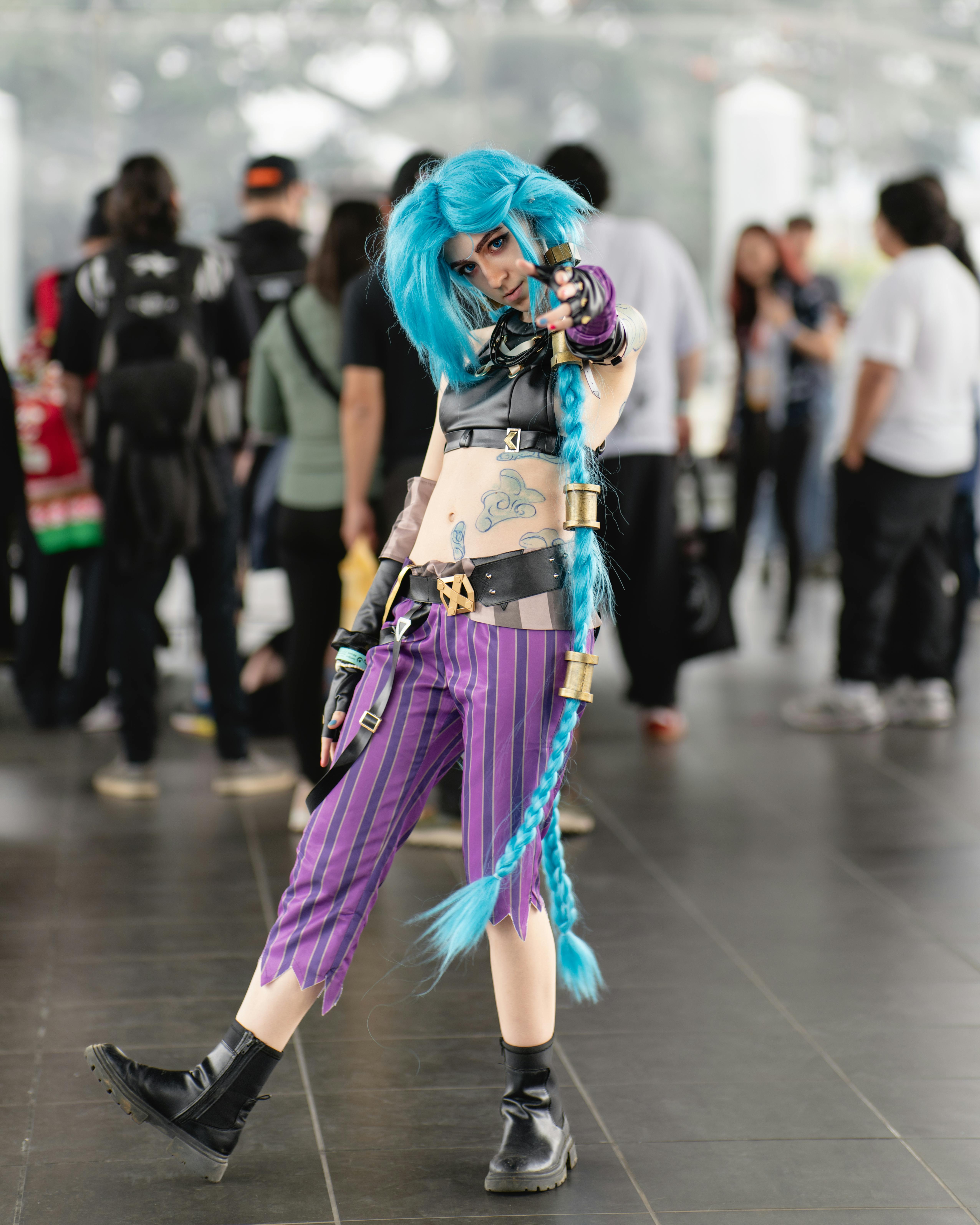 Vibrant Cosplayer at Anime Convention in Costa Rica · Free Stock Photo