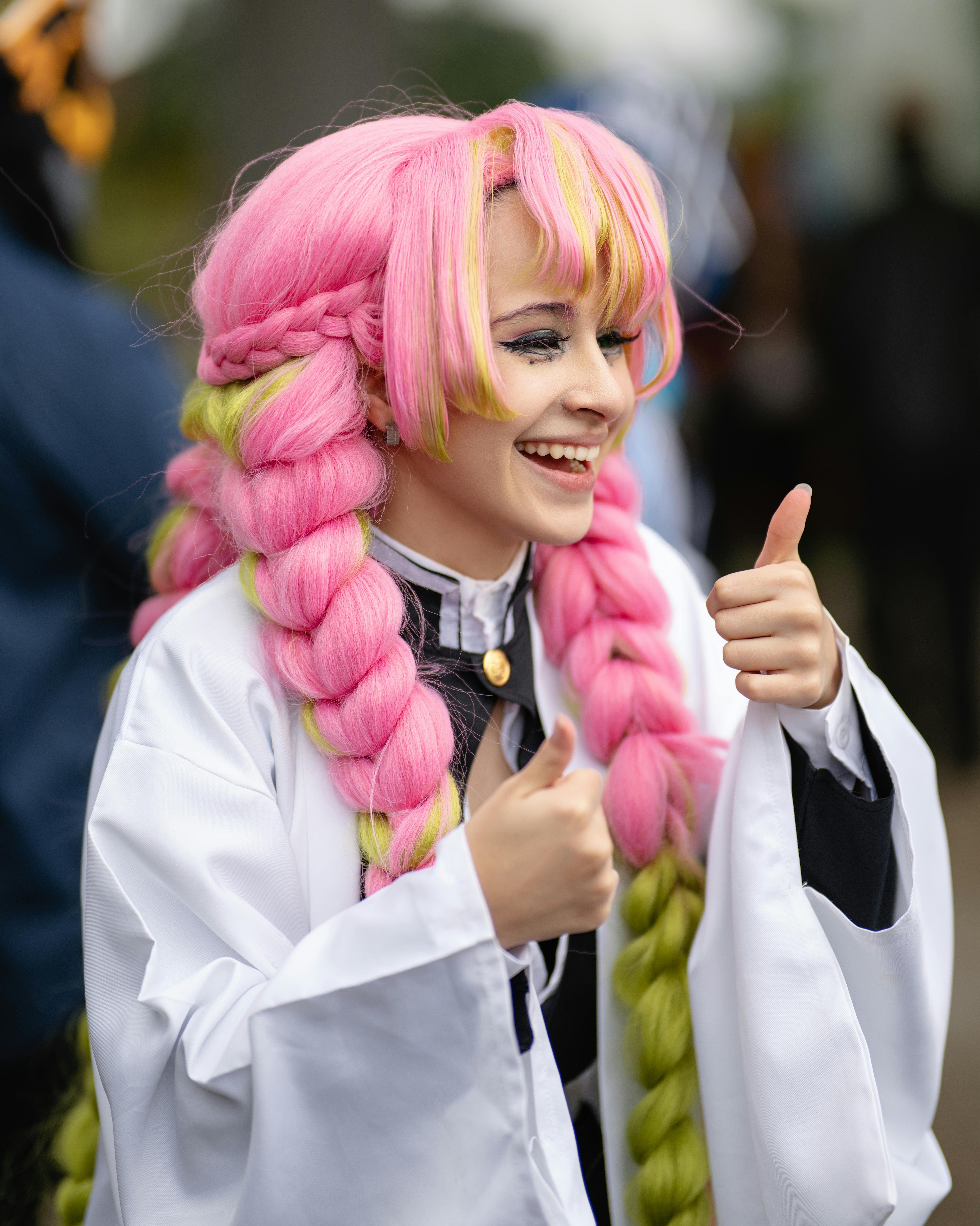 Anime Cosplay Enthusiast with Pink Hair in Costa Rica · Free Stock Photo