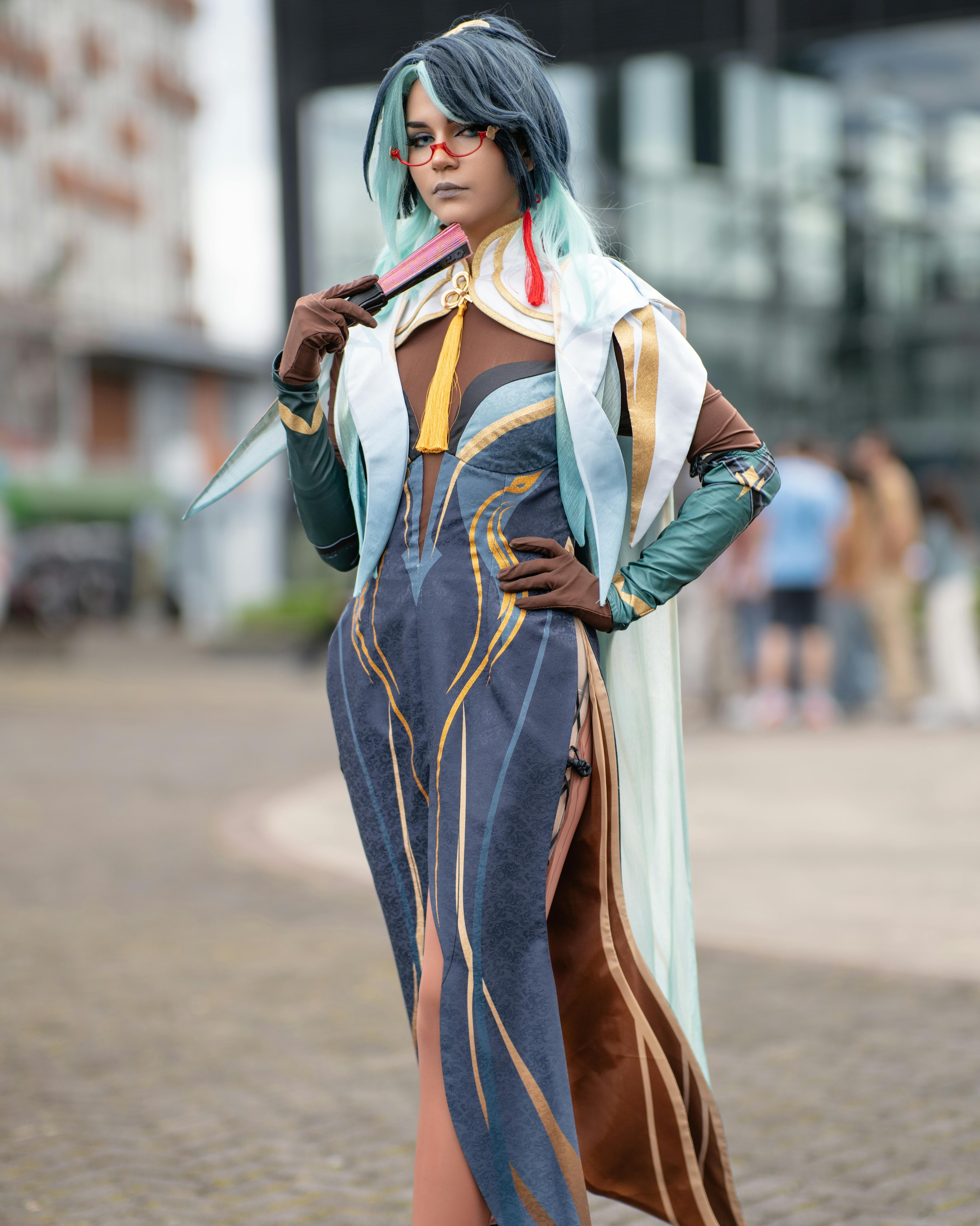 Vibrant Cosplay Portrait at San José Convention · Free Stock Photo